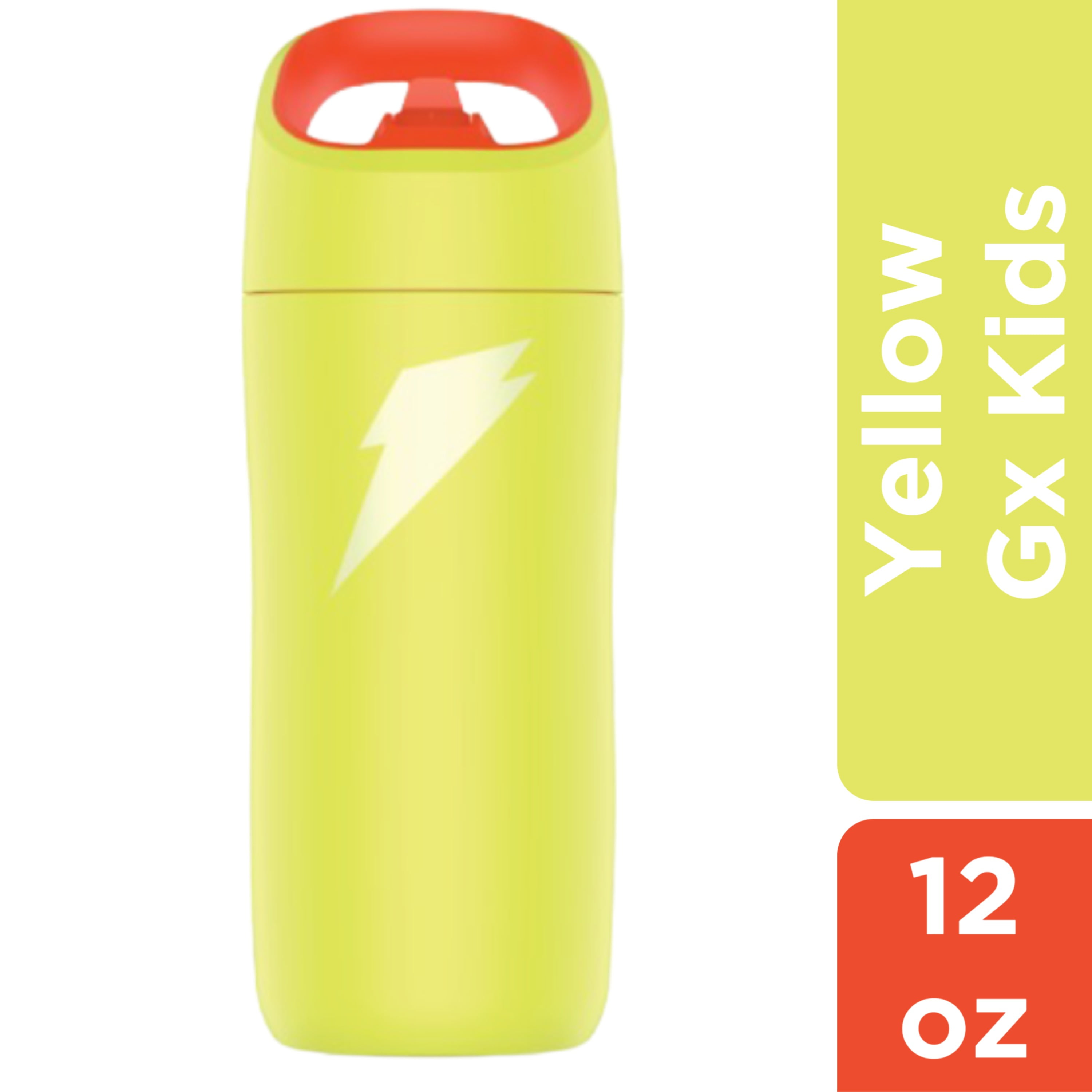 Gatorade Kid's Rookie Yellow Water Bottle with Straw Cap, 12 oz ...
