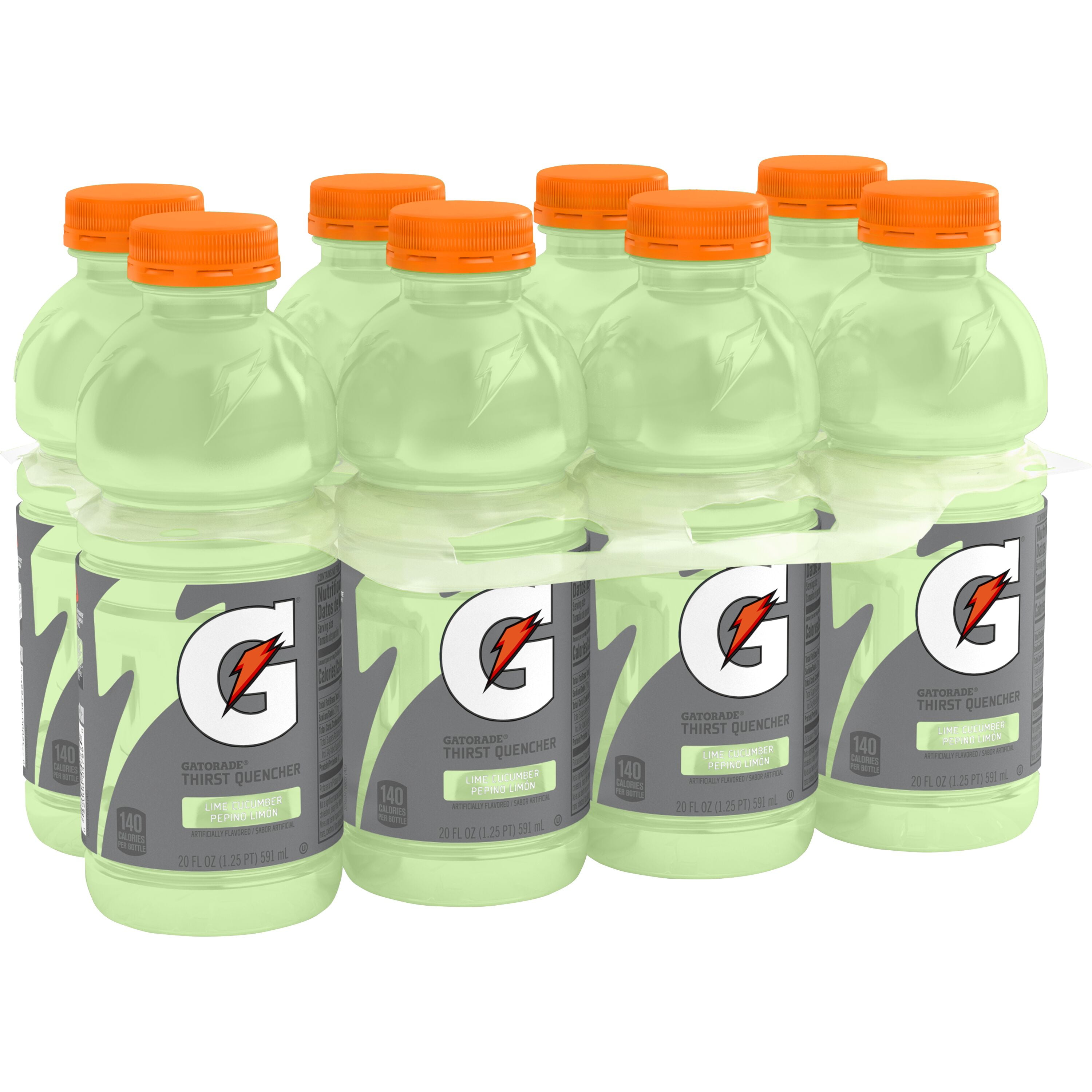 Gatorade Lime Cucumber Thirst Quencher Sports Drinks, 20 fl oz, 8 Count ...
