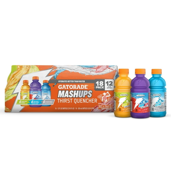 Gatorade Thirst Quencher Mashup Variety Pack Sports Drink, 12 fl oz, 18 ...