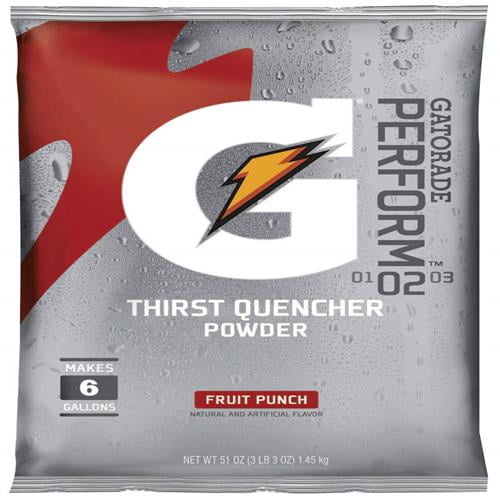 Gatorade Original Powdered Drink Mix, Fruit Punch, 51Oz Packet, 14 ...