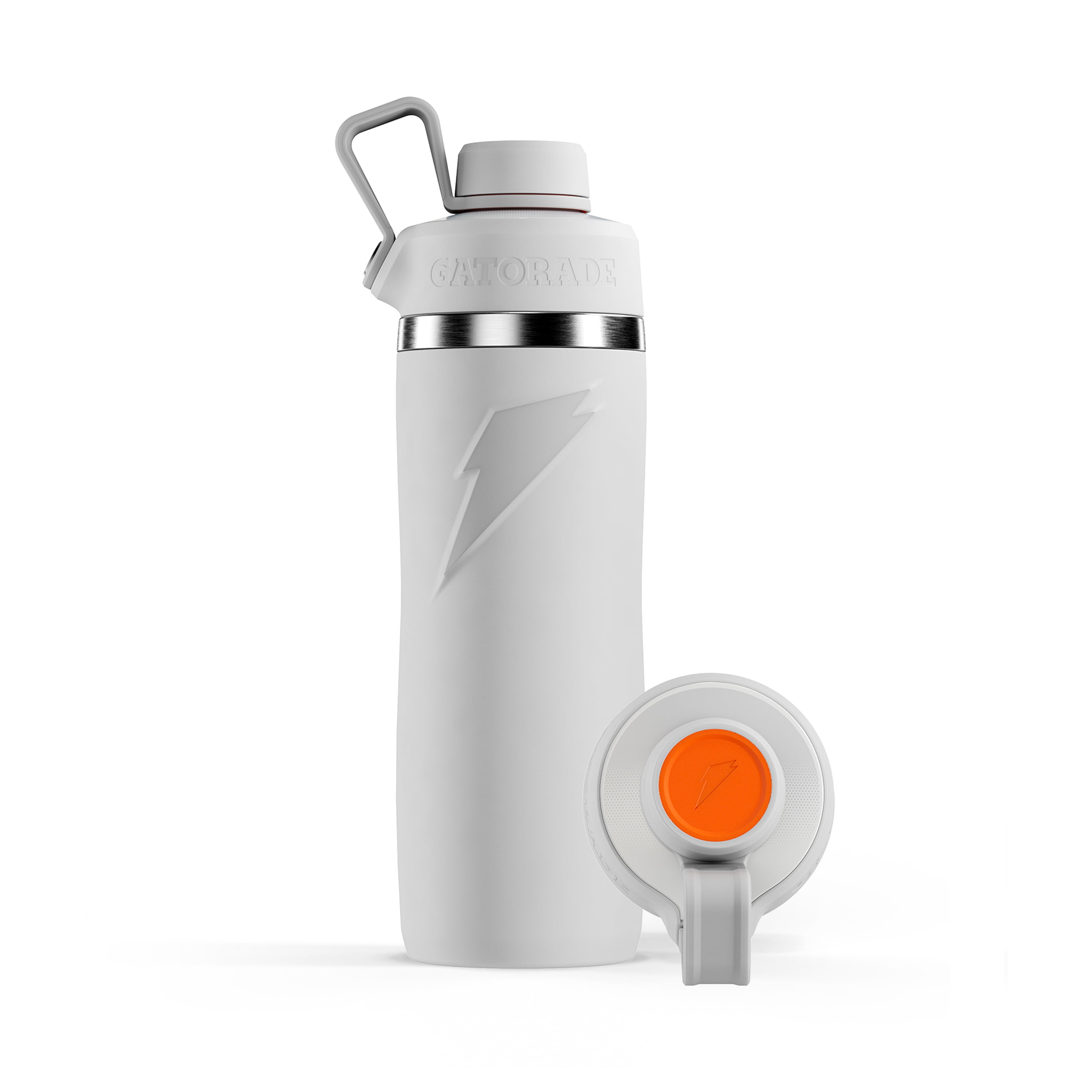 Gatorade 'Overtime' 32oz Stainless Steel Water Bottle, Twist Cap, White ...