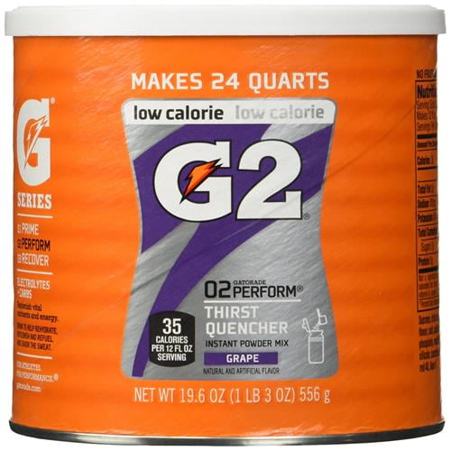 Gatorade Perform G2 02 Perform Thirst Quencher Instant Powder Grape ...