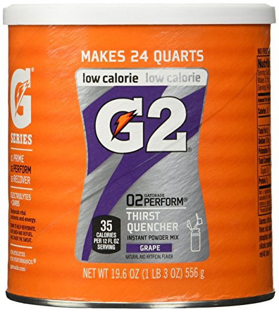 Gatorade Perform G2 02 Perform Thirst Quencher Instant Powder Grape ...