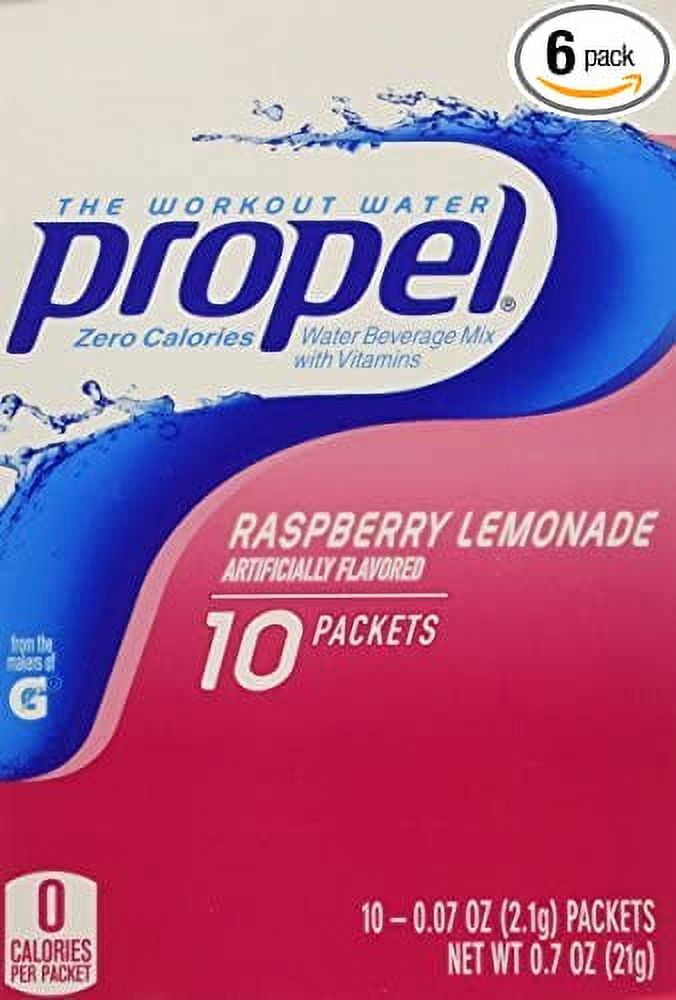 Gatorade Propel Powder Sticks Raspberry Lemonade, 10-Count (Pack Of 6 ...