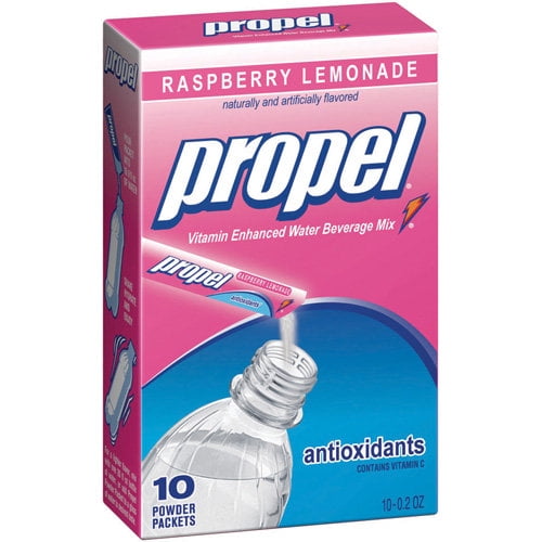 Gatorade Propel Raspberry Lemonade Water Beverage Mix, 0.2 Oz., 10 ...
