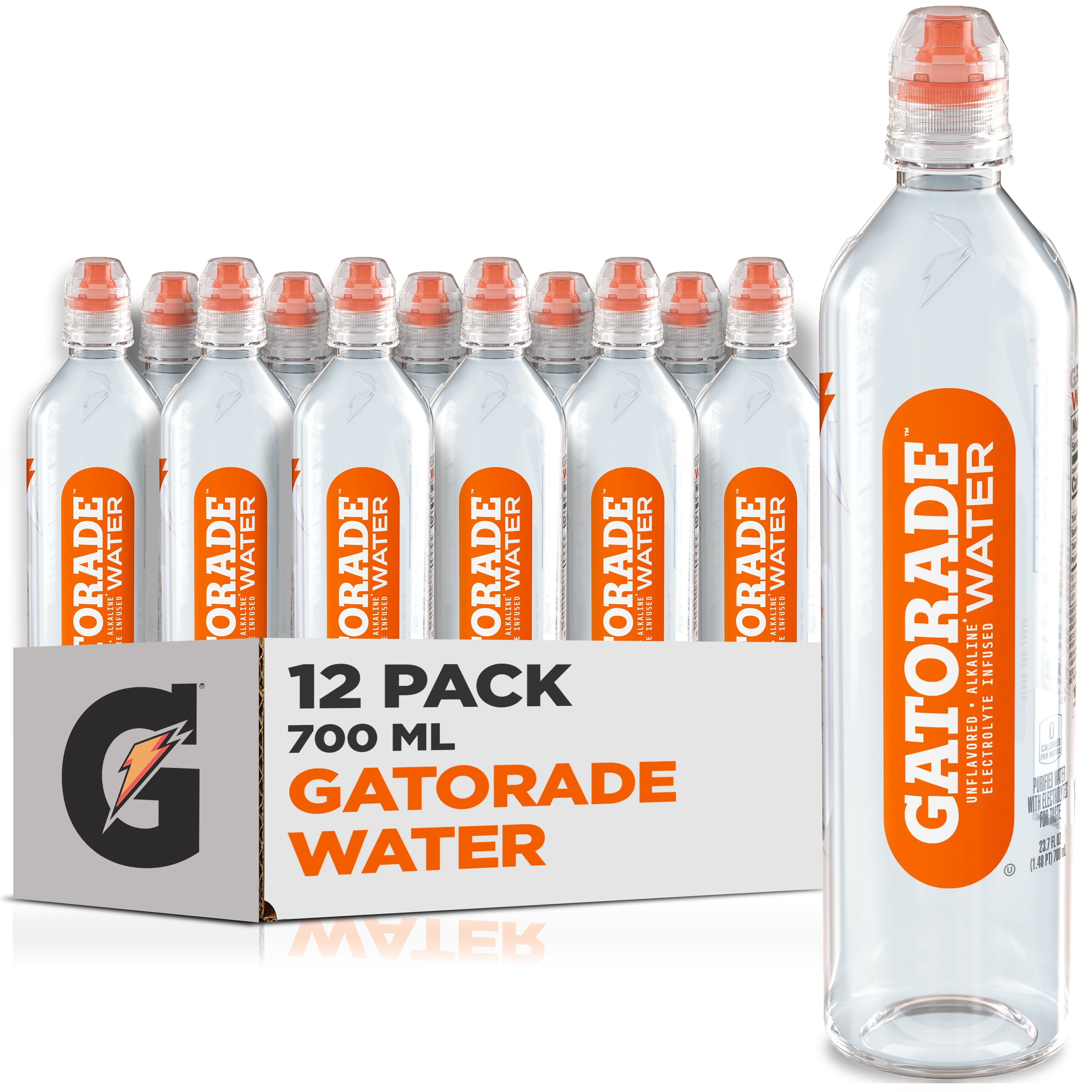 Gatorade Purified Water Bottle with Electrolyte, Sports Cap, 700 Ml ...