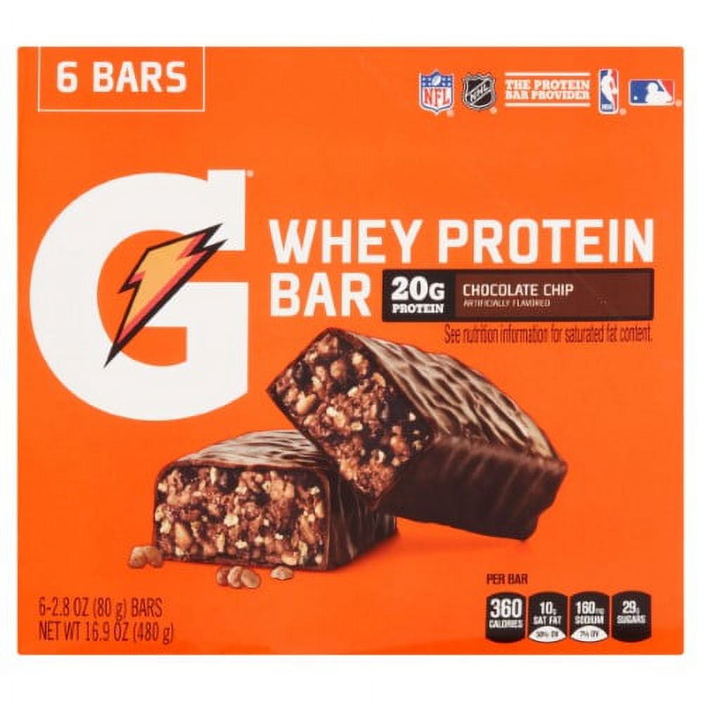 Gatorade Recover Bar, 20 Grams of Protein, Chocolate Chip - Walmart.com