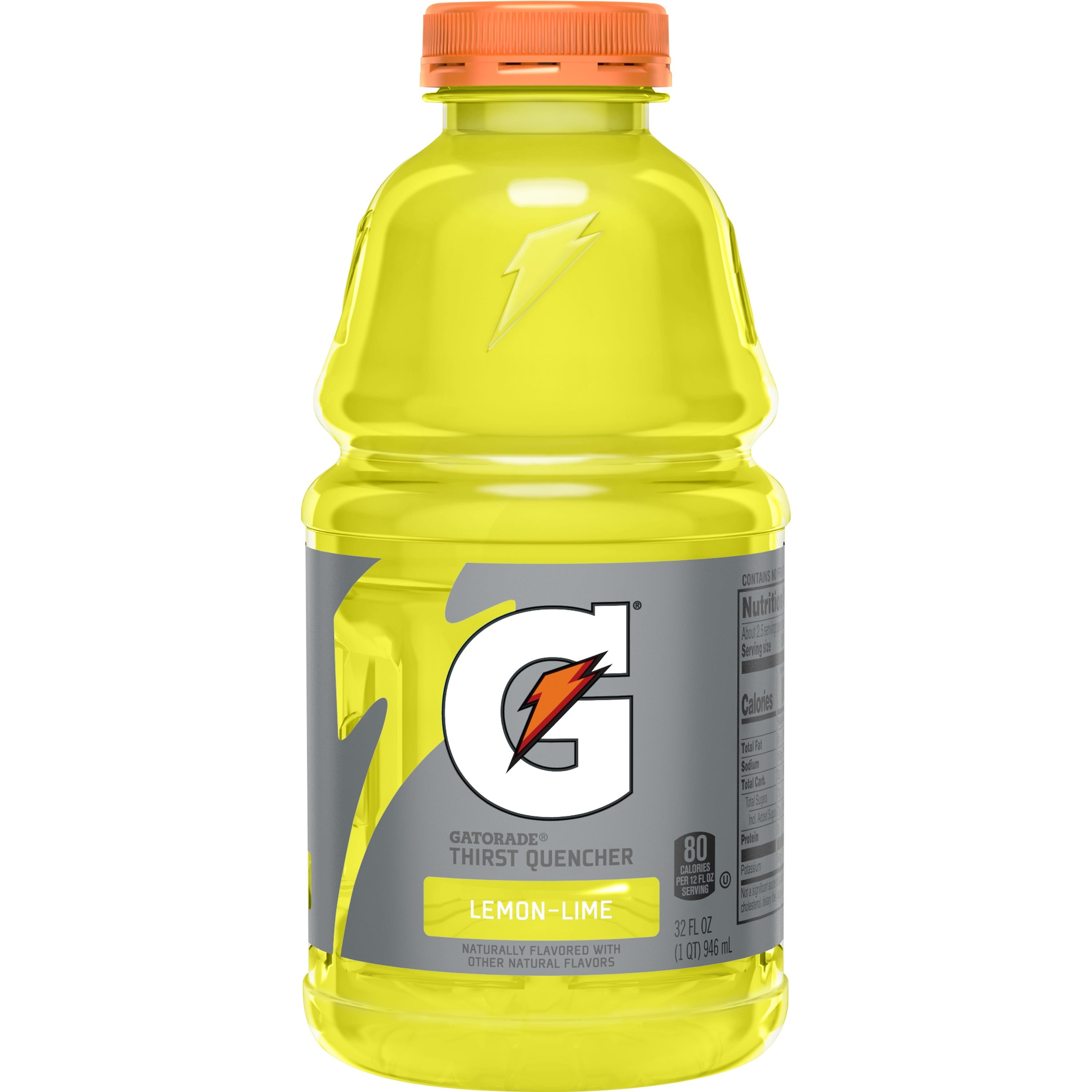 Gatorade Thirst Quencher Lemon Lime Sports Drink, 32 oz, 1 Count Bottle ...