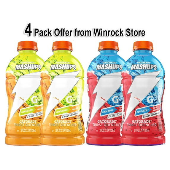 Gatorade Thirst Quencher Mashup Cool Blue Fruit Punch AND Gatorade ...