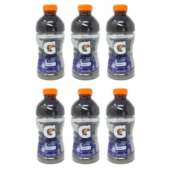 Gatorade Thirst Quencher Midnight Ice Flavor 28 FL OZ Pack Electrolyte ...