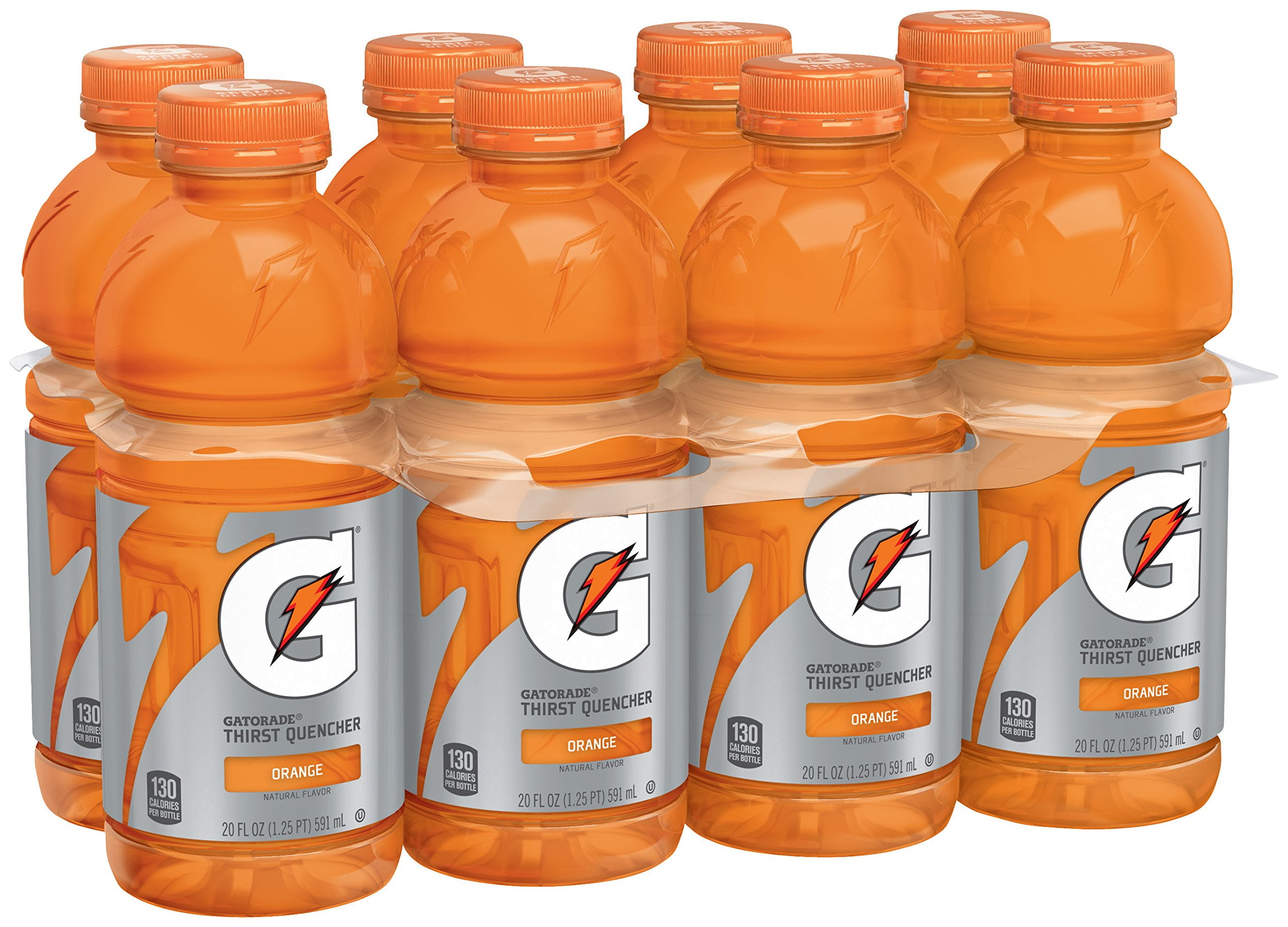 Gatorade Thirst Quencher, Orange Flavor, 20 Fl Oz Bottles, 8 Pack ...