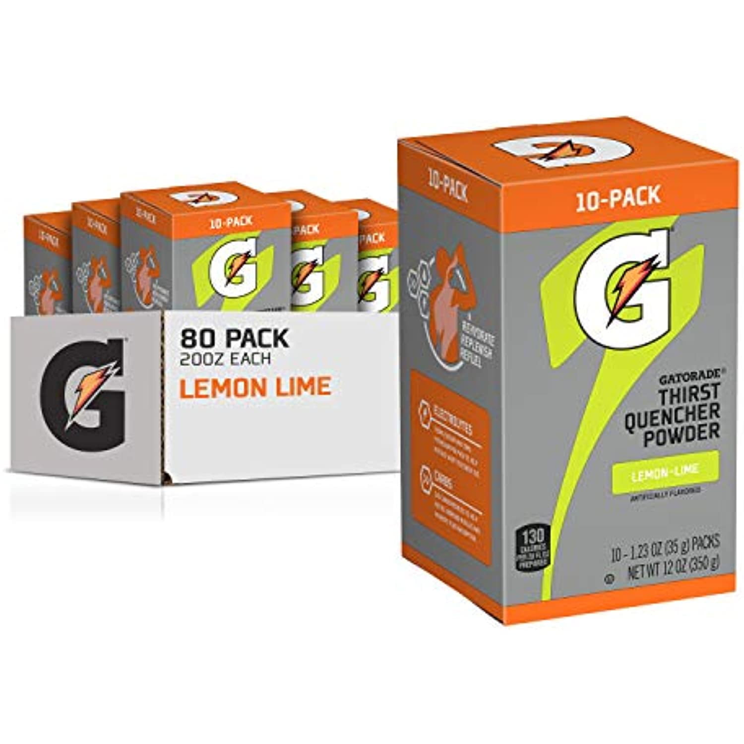 Gatorade Thirst Quencher Powder, Lemon Lime, 12 Oz( Pack Of 8 ...