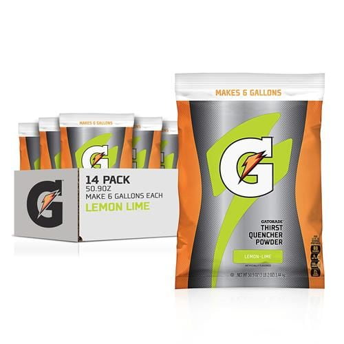 Gatorade Thirst Quencher Powder, Lemon Lime, 50.9 Ounce (Pack Of 14 ...