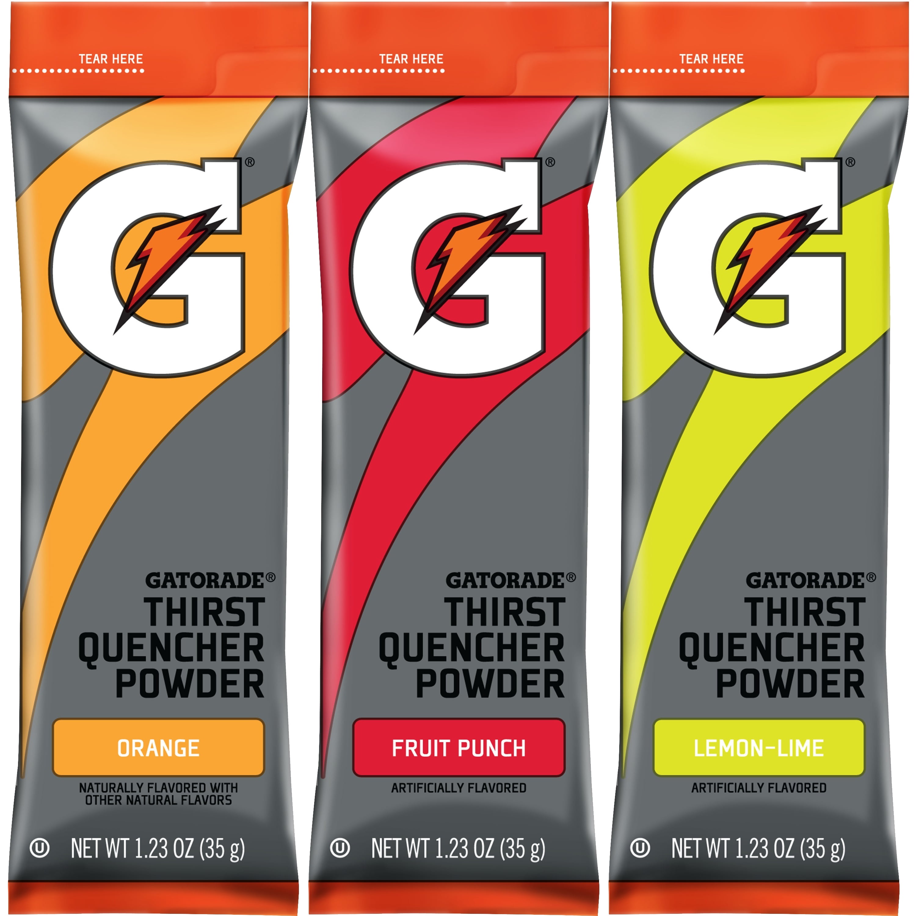 Gatorade Individual Lemon, Orange, Fruit Punch Flavor, Thirst Quencher ...