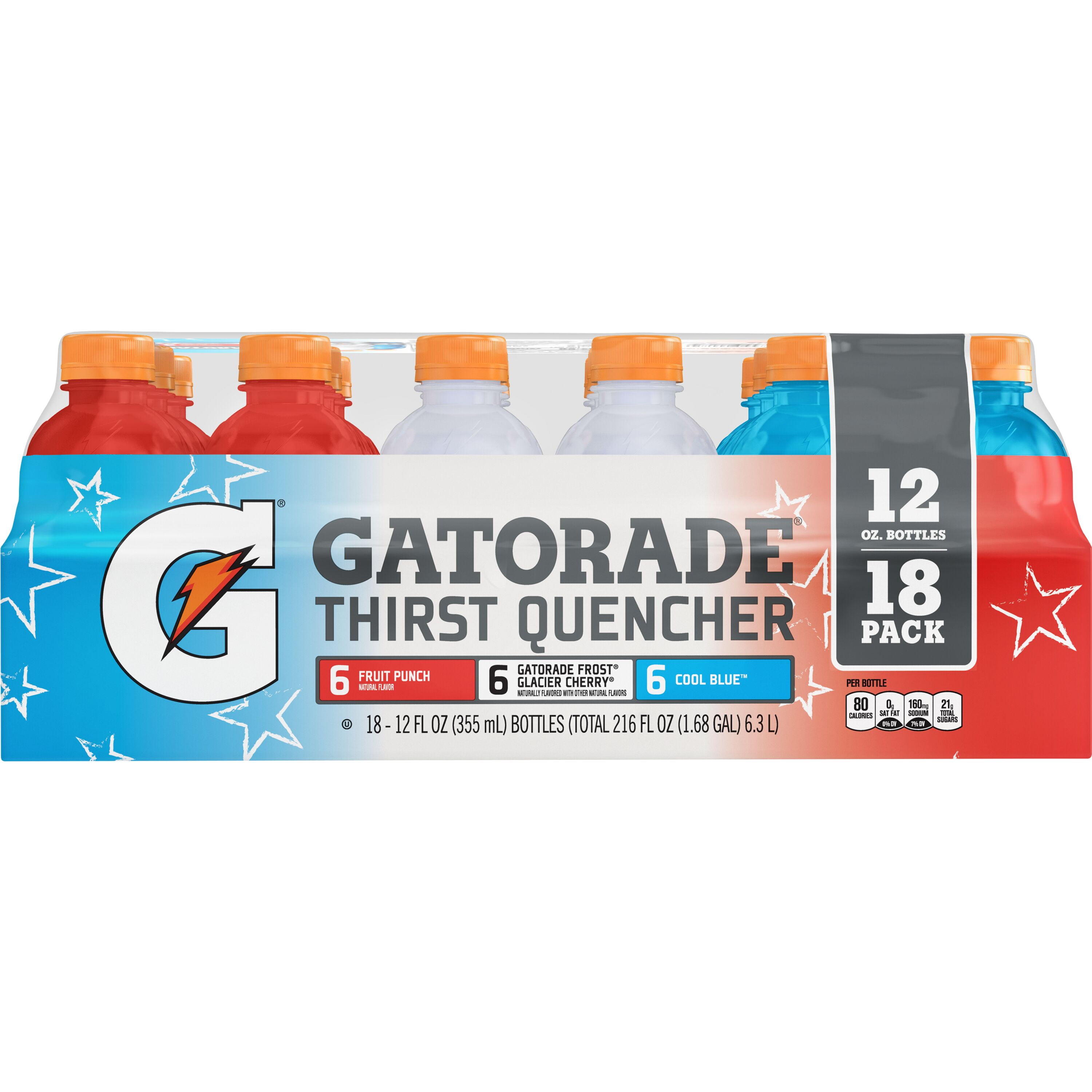 Gatorade Thirst Quencher Variety Pack Sports Drink, 12 fl oz, 18 Bottles - Walmart.com