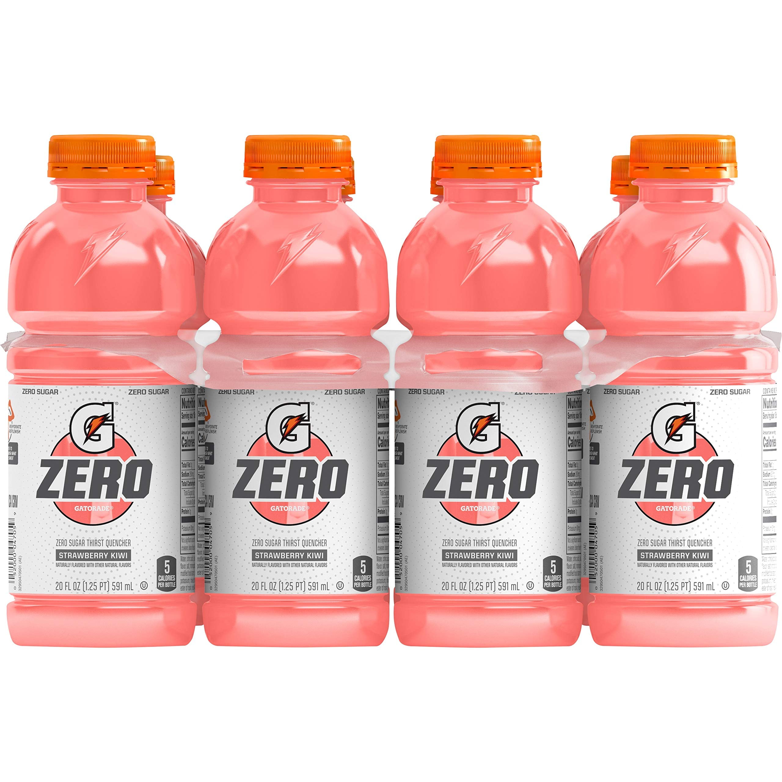 Gatorade Thirst Quencher Zero Sugar Sports Drink, Strawberry Kiwi, 20Oz Bottles, 8 Pack ...