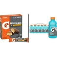 Gatorade Whey Protein Bars Chocolate Caramel 6 Ct & Thirst Quencher ...