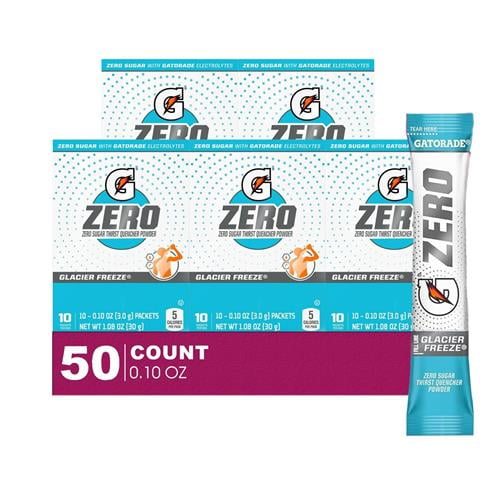 Gatorade Zero 50- Count Of Zero Glacier Freeze Thirst Quencher ...