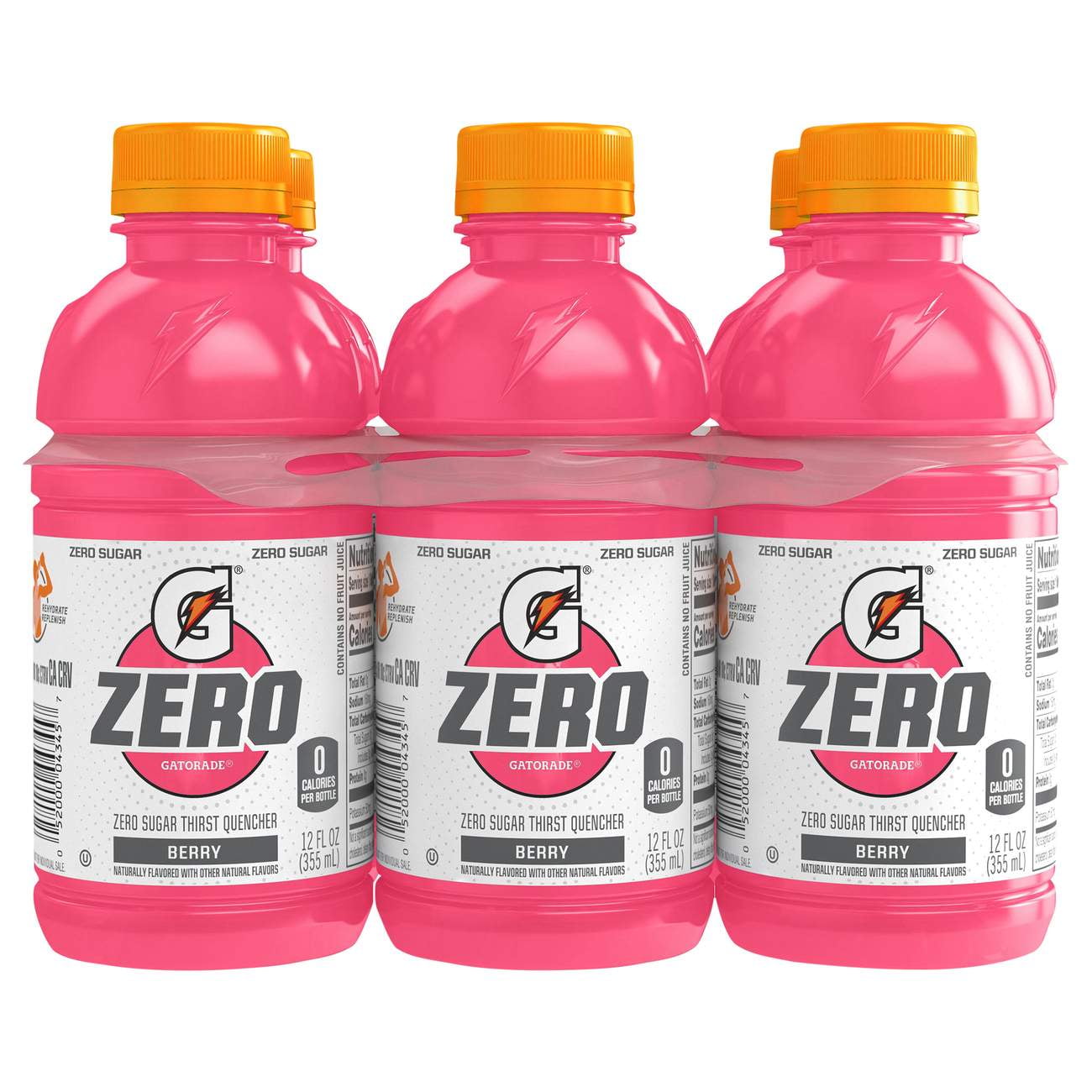 2X - Gatorade Zero Berry Thirst Quencher 6 pk Bottles 12 oz - Walmart.com