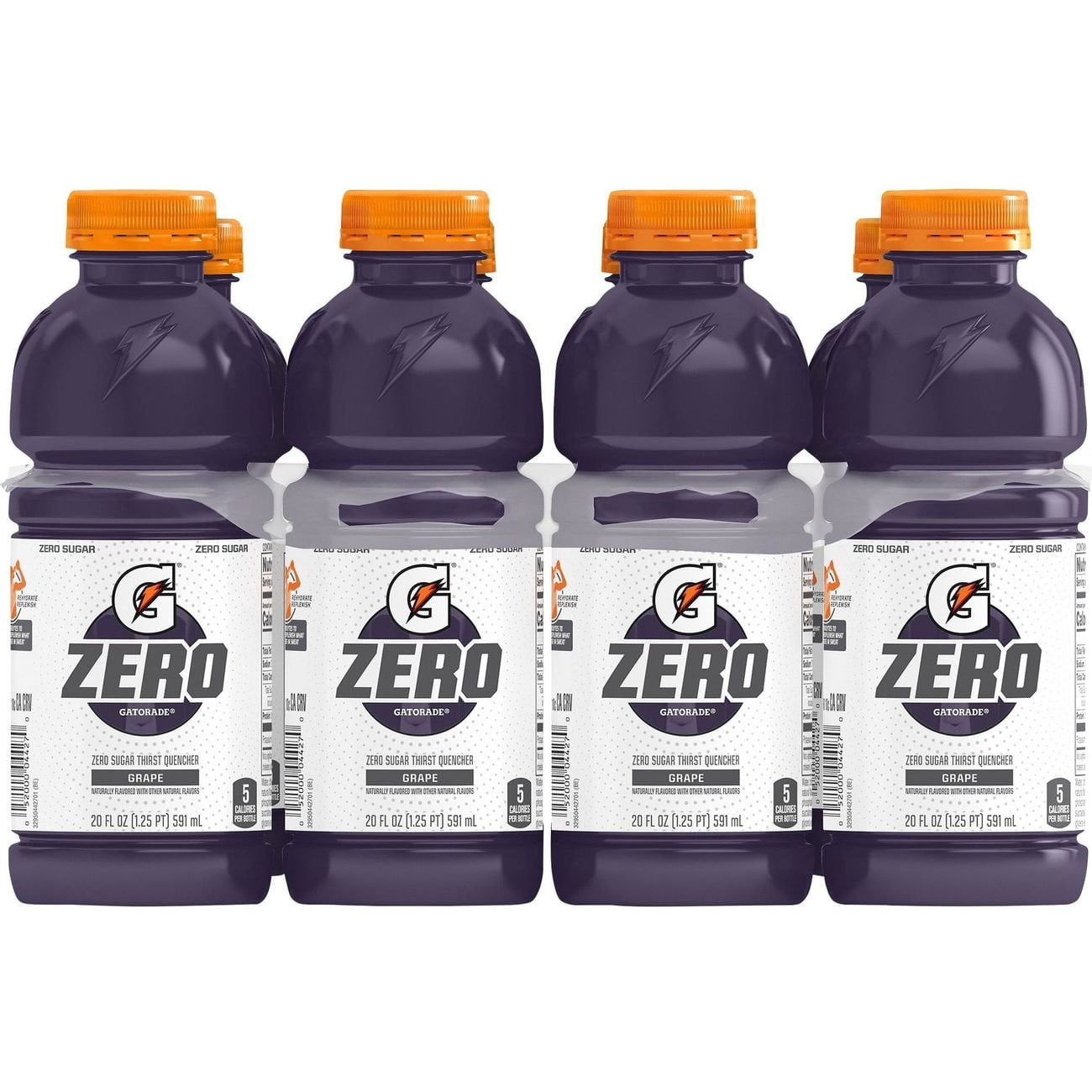 Gatorade Zero Grape Thirst Quencher 8 pk Bottles - 20 oz - Walmart.com