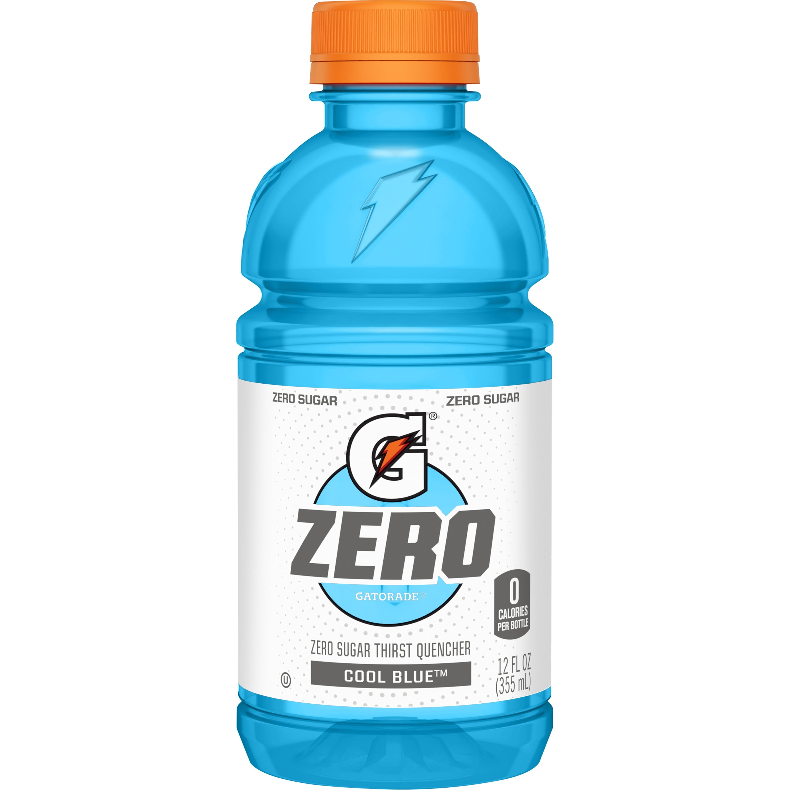 Gatorade Zero Sugar Thirst Quencher, Cool Blue, 12 Pack Sports Drinks ...