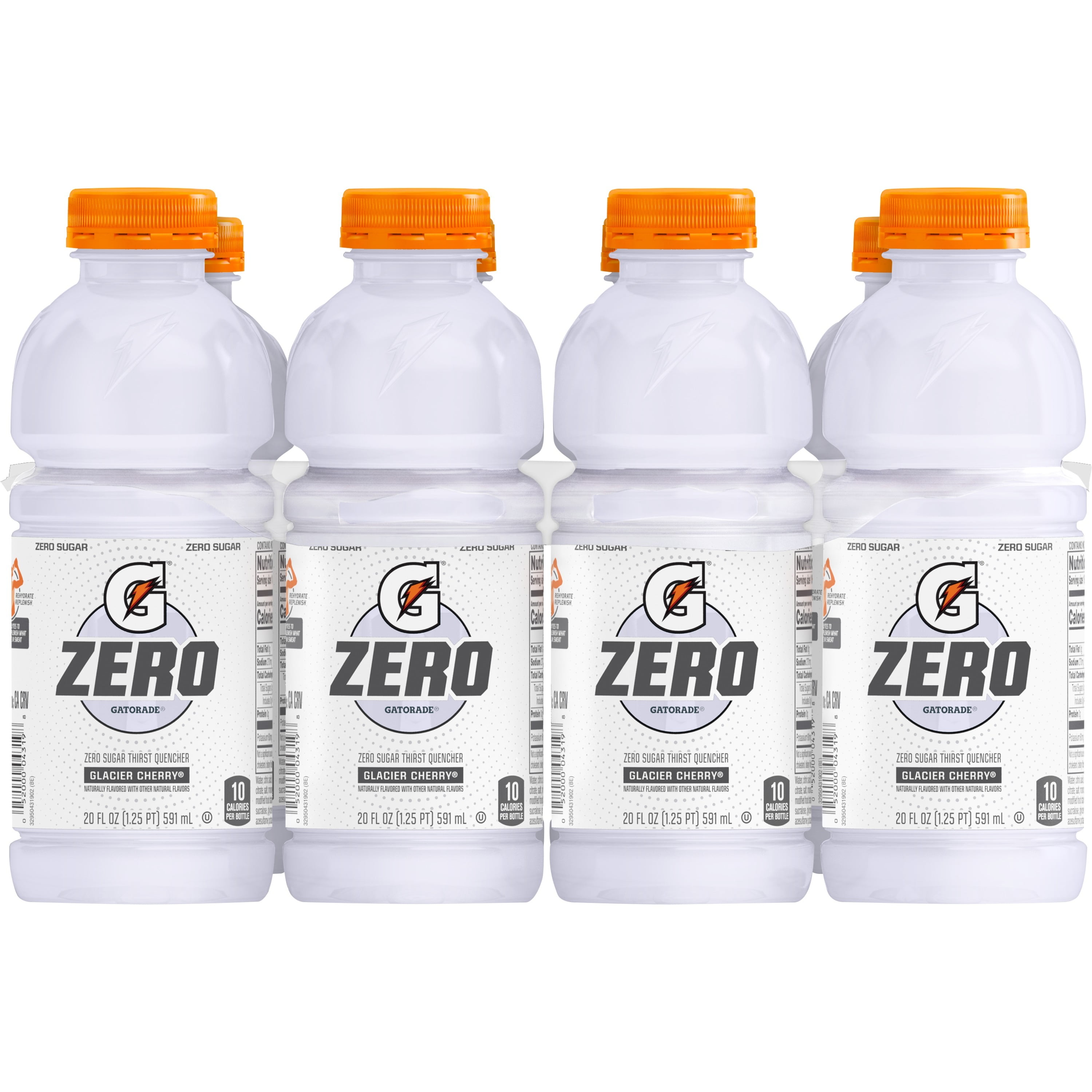 Gatorade Zero Sugar, Glacier Cherry, 20oz Sports Drinks - Pack of 8 ...