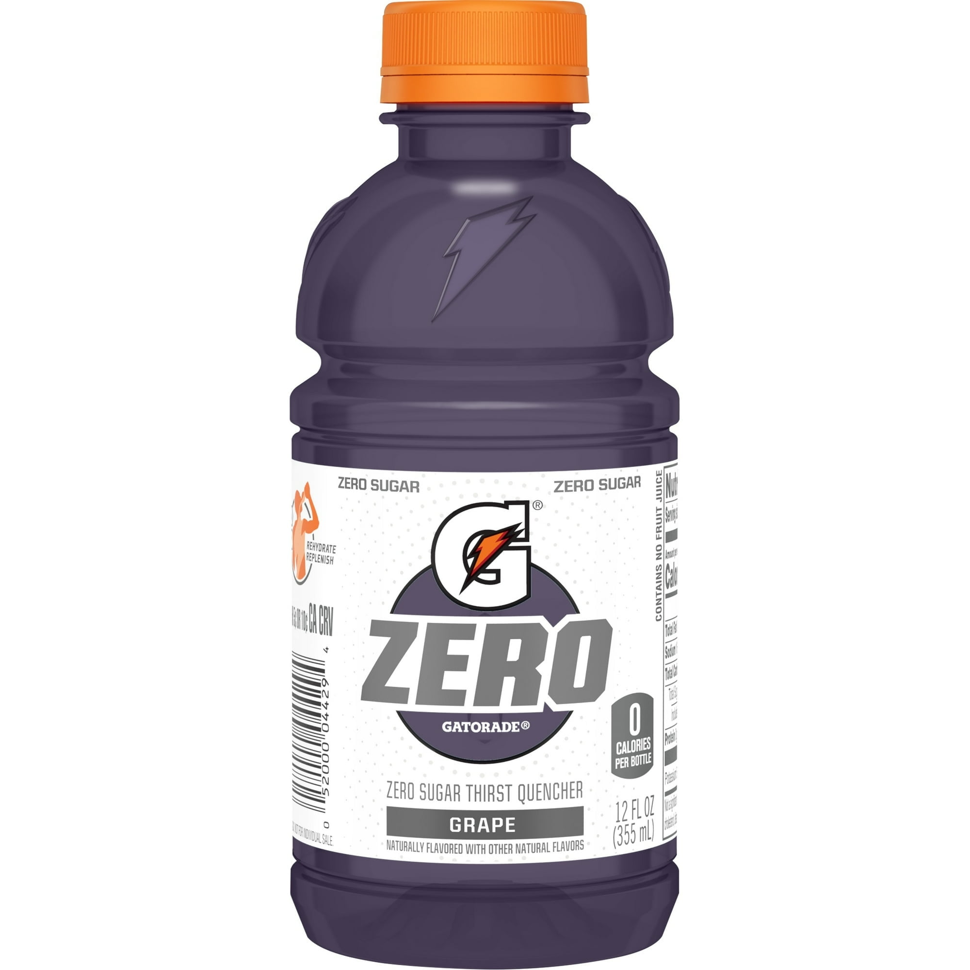 Gatorade Zero Sugar Thirst Quencher Grape Sports Drink, 12 fl oz, 12 ...