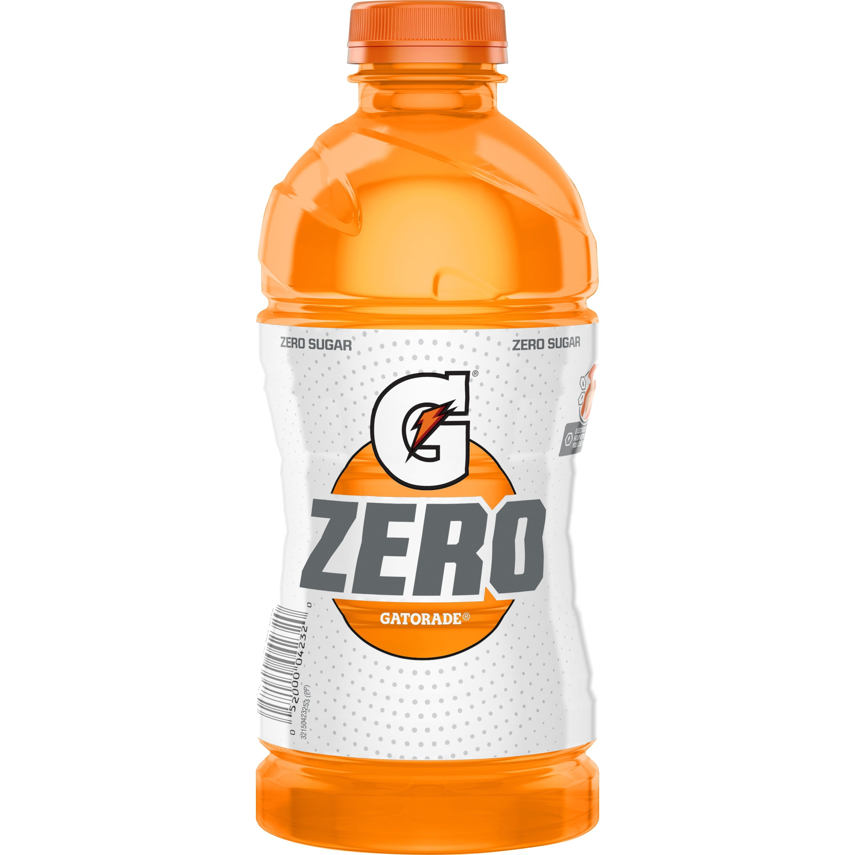 Gatorade Zero Sugar Thirst Quencher, Orange Sports Drinks, 28 fl oz ...