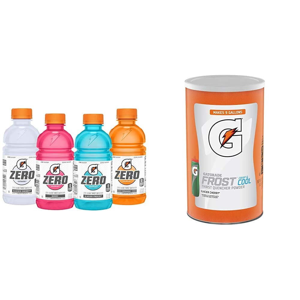 Gatorade Zero Sugar Thirst Quencher Variety Pack (24 Count) + Gatorade ...