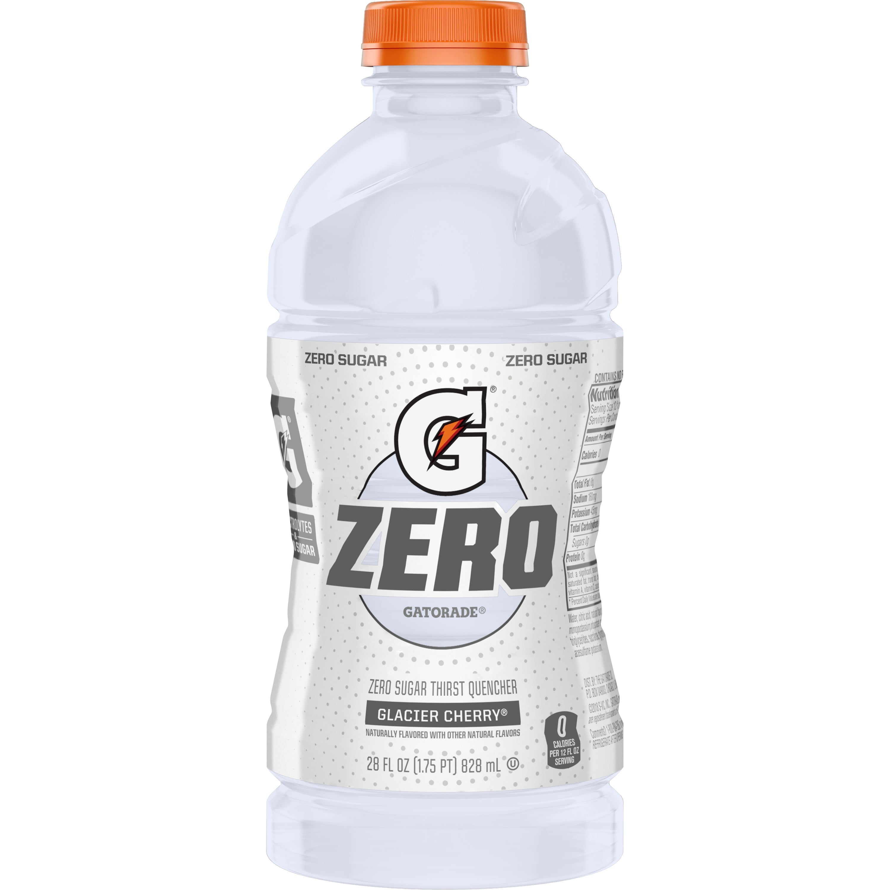 Gatorade Zero Thirst Quencher, Glacier Cherry, 28 fl oz Bottle ...