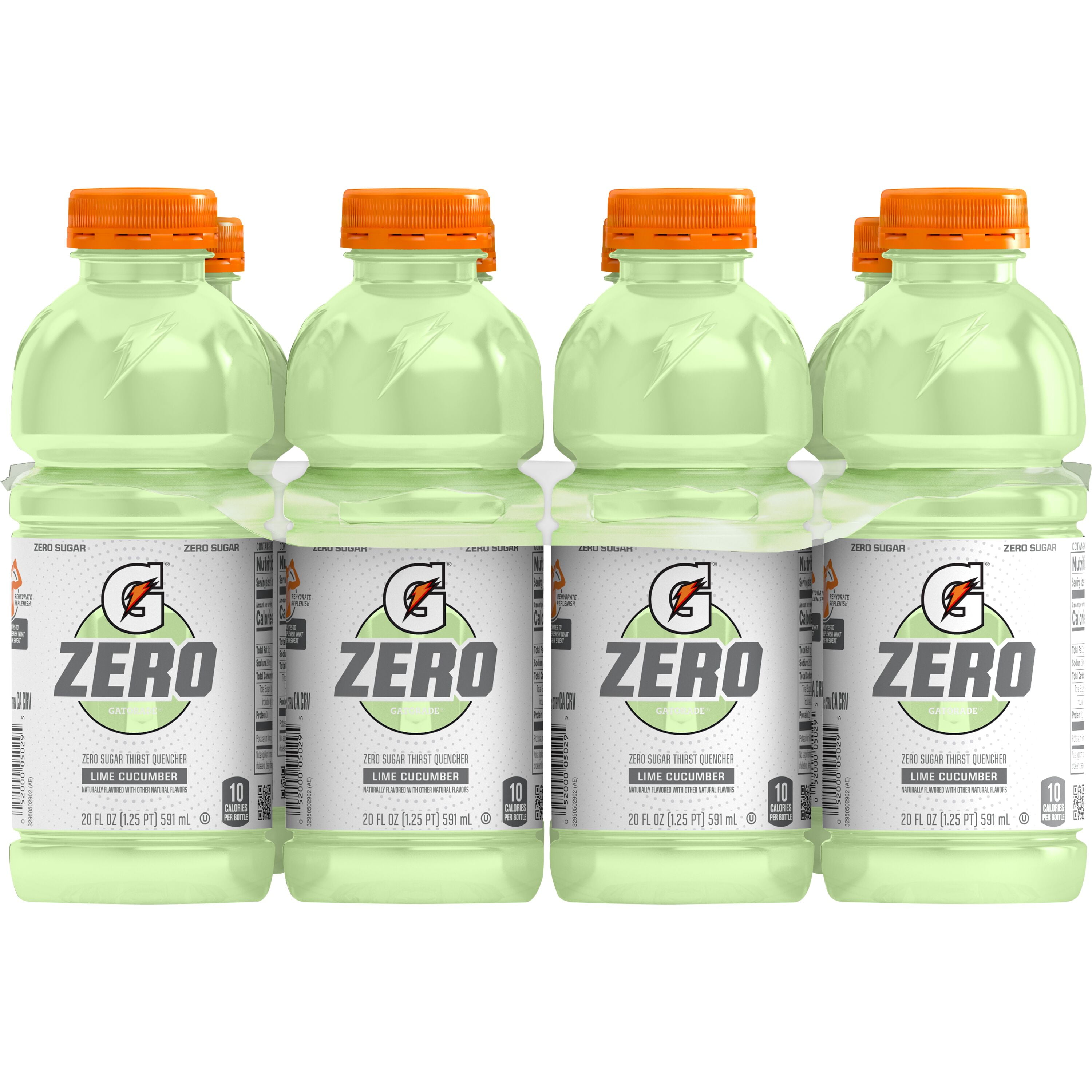 Gatorade Zero Lime Cucumber Bottle Drink, 20 oz, 8 pack - Walmart.com