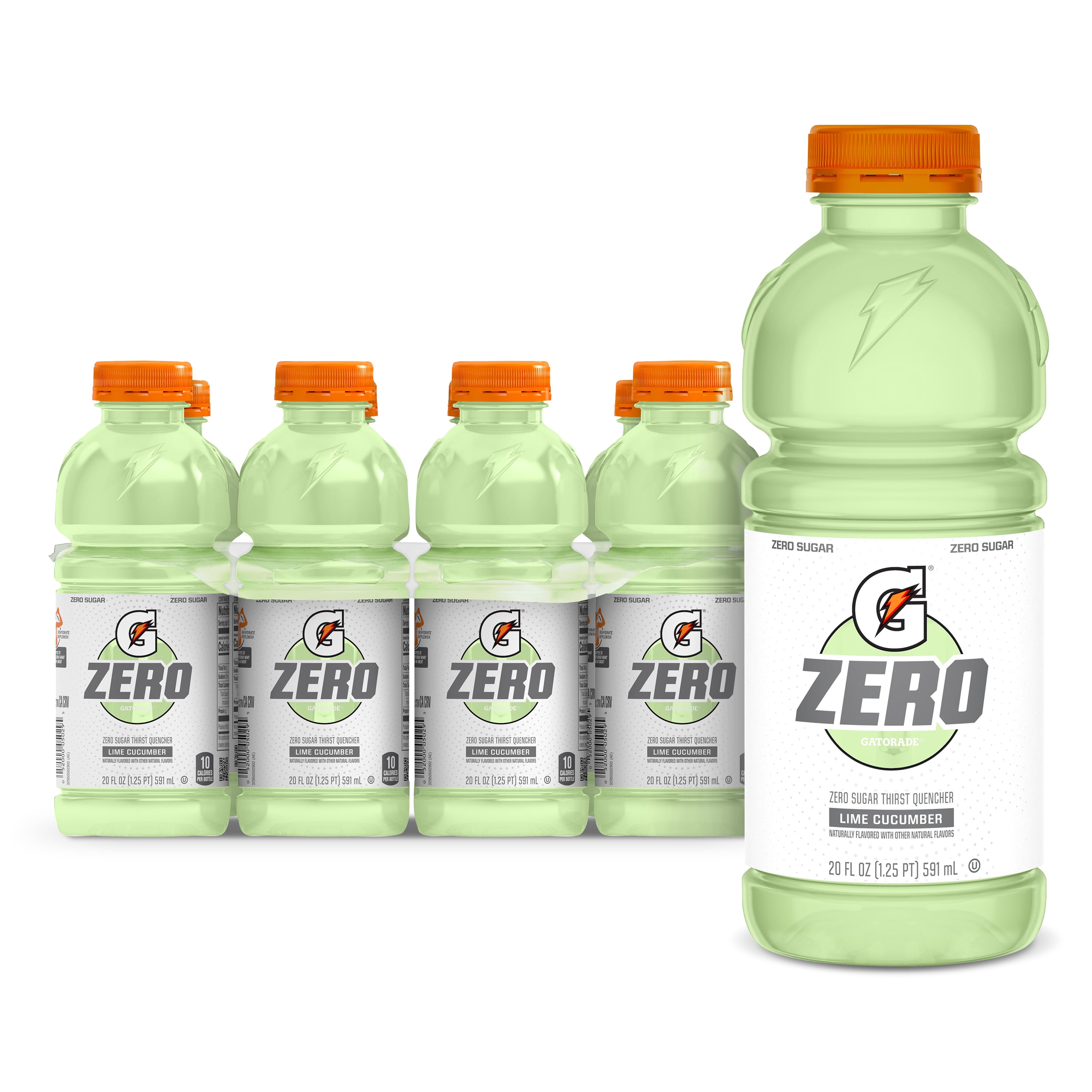 Gatorade Zero Lime Cucumber Bottle Drink, 20 oz, 8 pack - Walmart.com