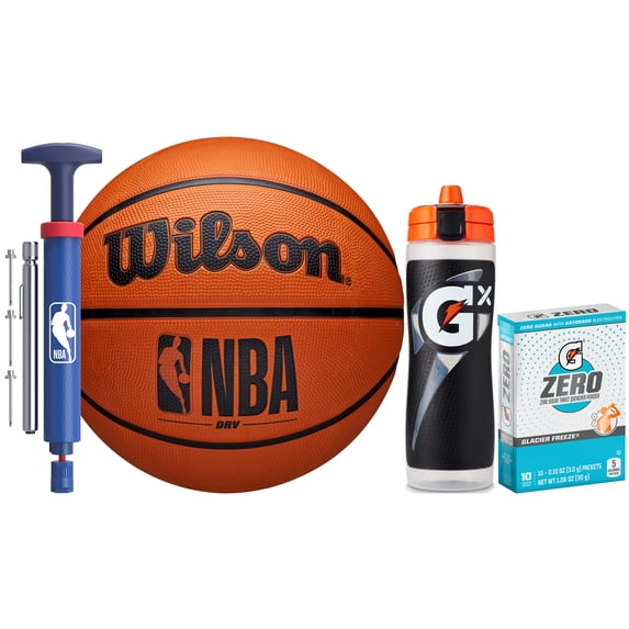 Wilson x Gatorade Courtside Basketball Kit - Includes Wilson NBA DRV ...