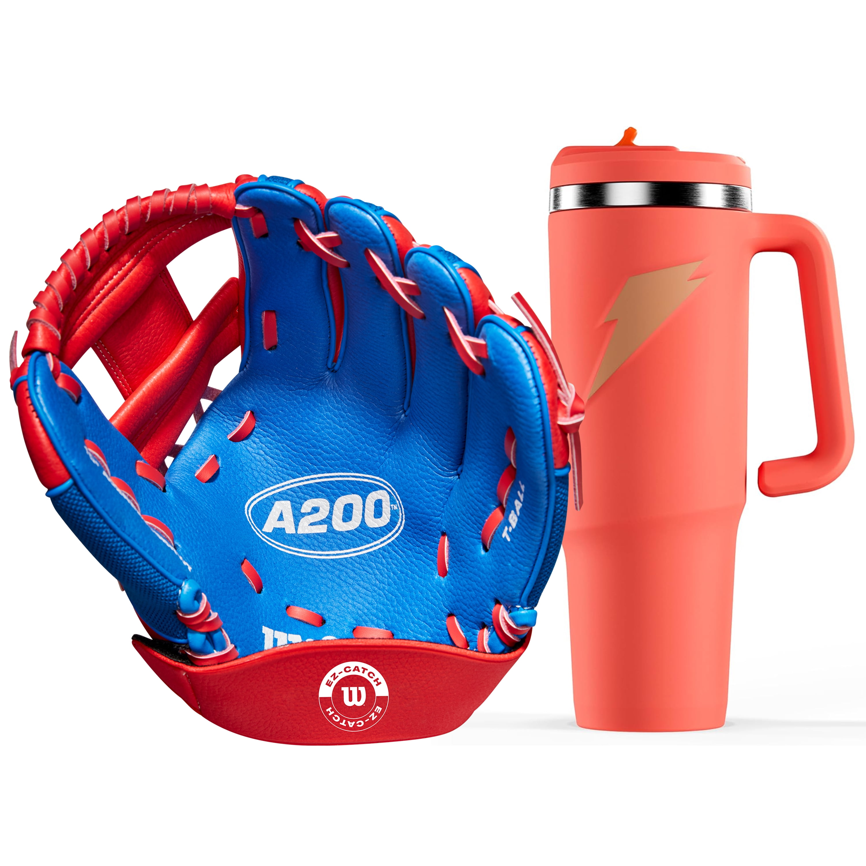 Wilson x Gatorade Dugout Duo - Includes 36oz Coral Tumbler & 10" Royal ...