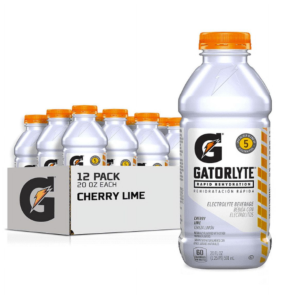 Gatorlyte Rapid Rehydration Electrolyte Beverage, Cherry Lime Flavor ...