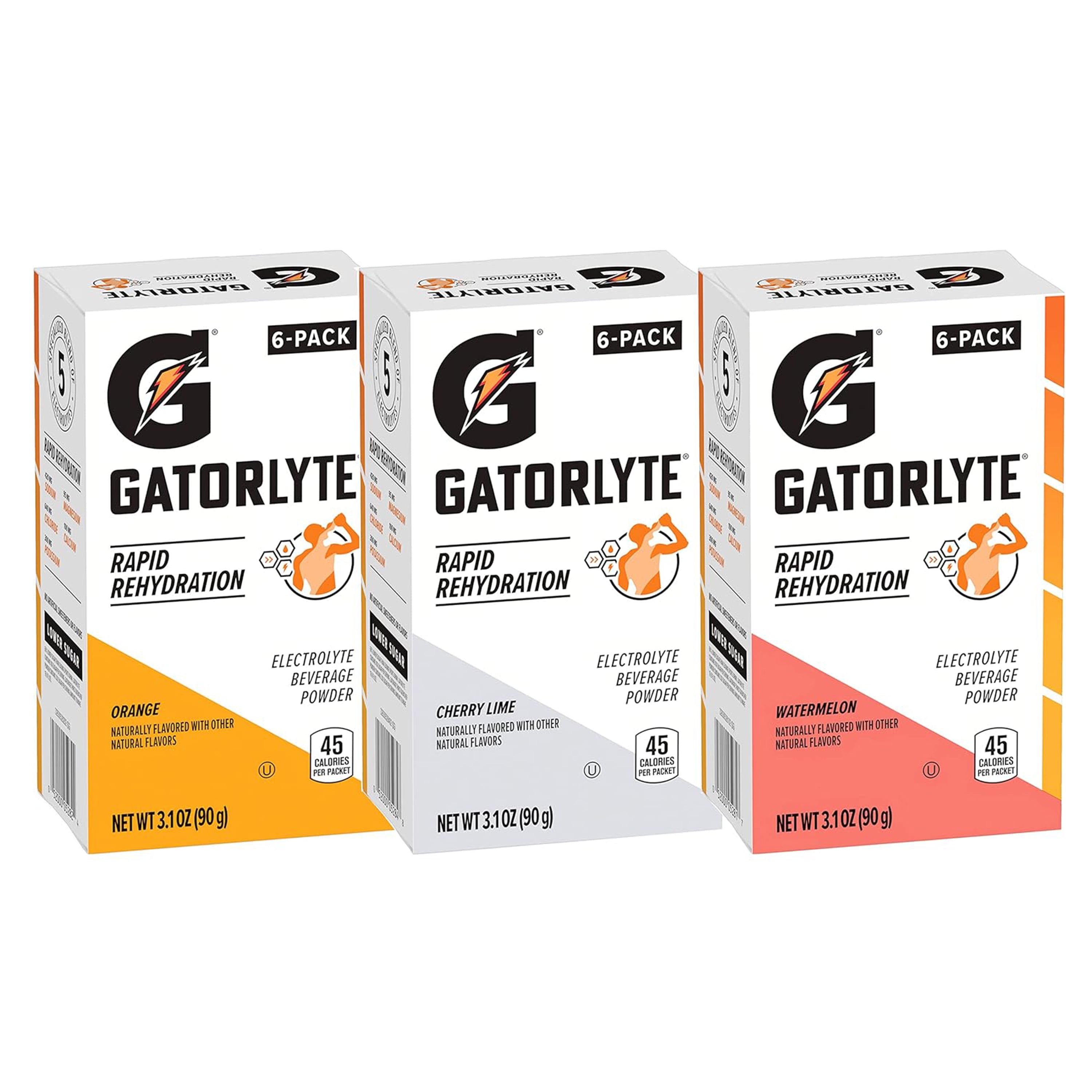 Gatorlyte Rapid Rehydration Electrolyte Beverage, Variety Pack, 18 Pack ...