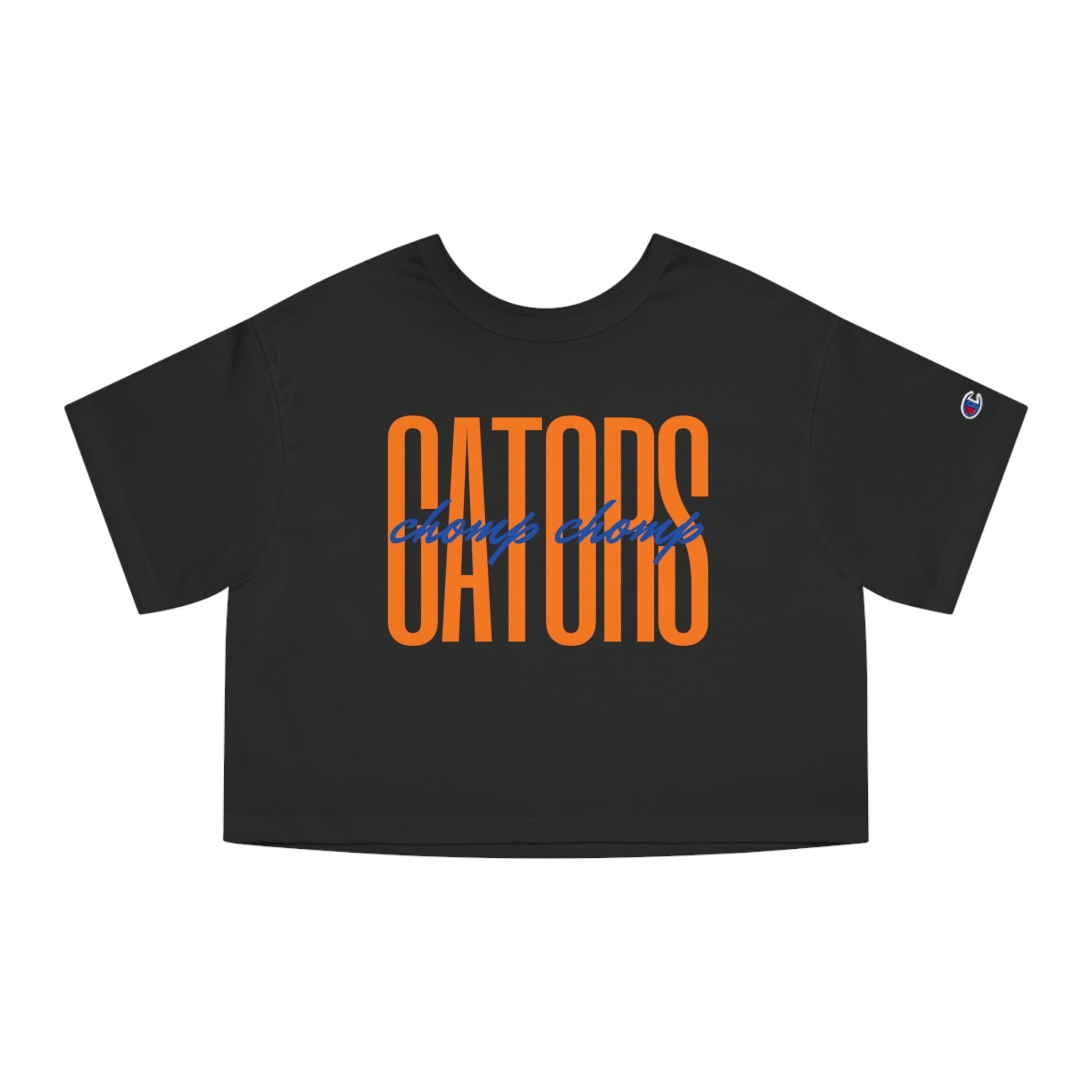 Gators Chomp Chomp Tall Team Colors Champion Crop Tee - Walmart.com