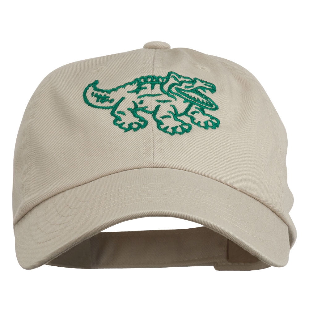 Gators Mascot Embroidered Low Profile Washed Cap - Khaki OSFM - Walmart.com