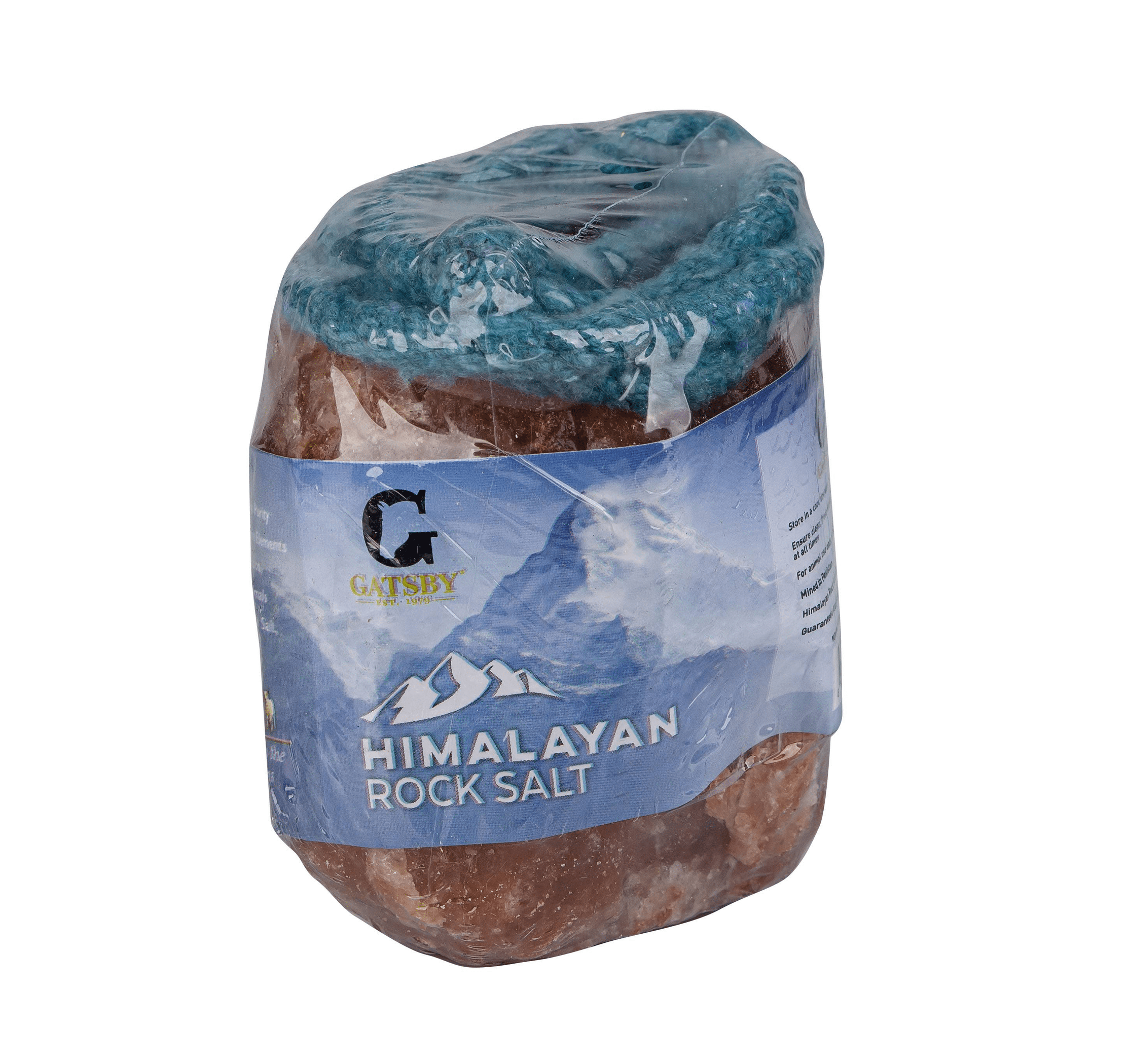 Gatsby 100% Natural Himalayan 1lb Rock Salt with 36" Rope[ 1.1 lb ...
