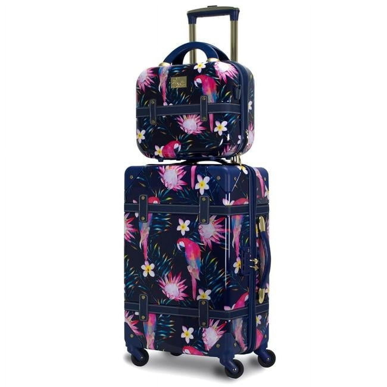 Gatsby 2-Piece Hardside Carry-On Spinner Luggage Set - Parrot - Walmart.com