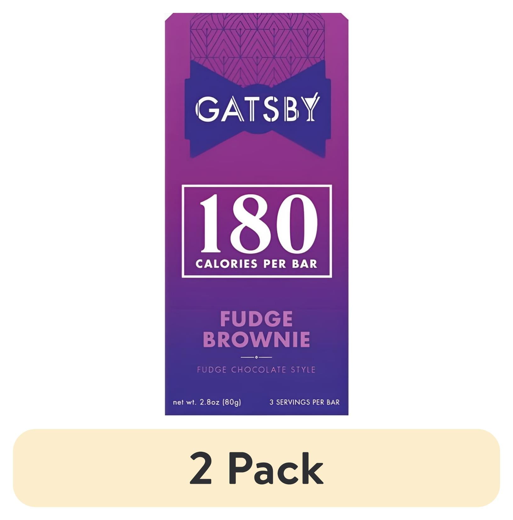 (2 pack) Gatsby Chocolate Fudge Brownie Chocolate Bar, Low Sugar, Dairy ...