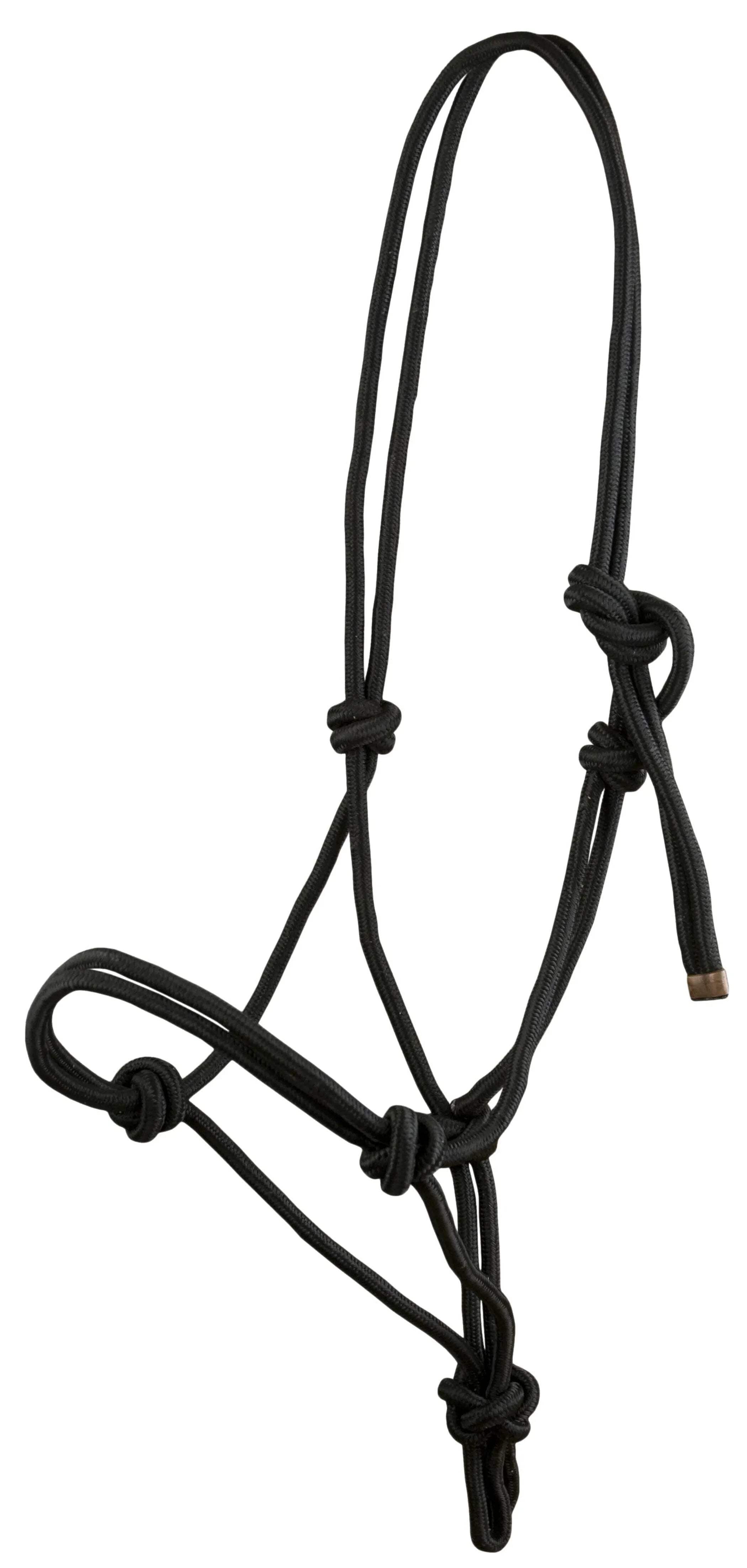 Gatsby Classic Cowboy Rope Halter Black Horse - Walmart.com