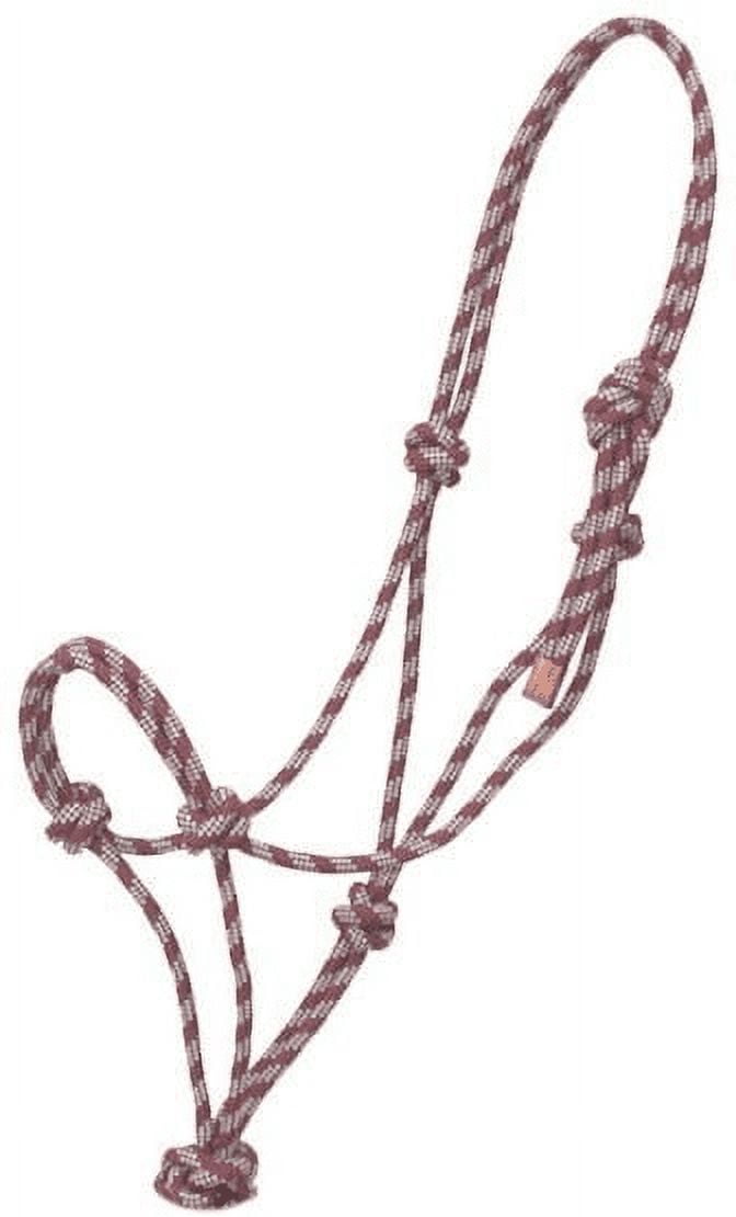 Gatsby Cowboy Rope Halter Horse Beige/Burgundy - Walmart.com