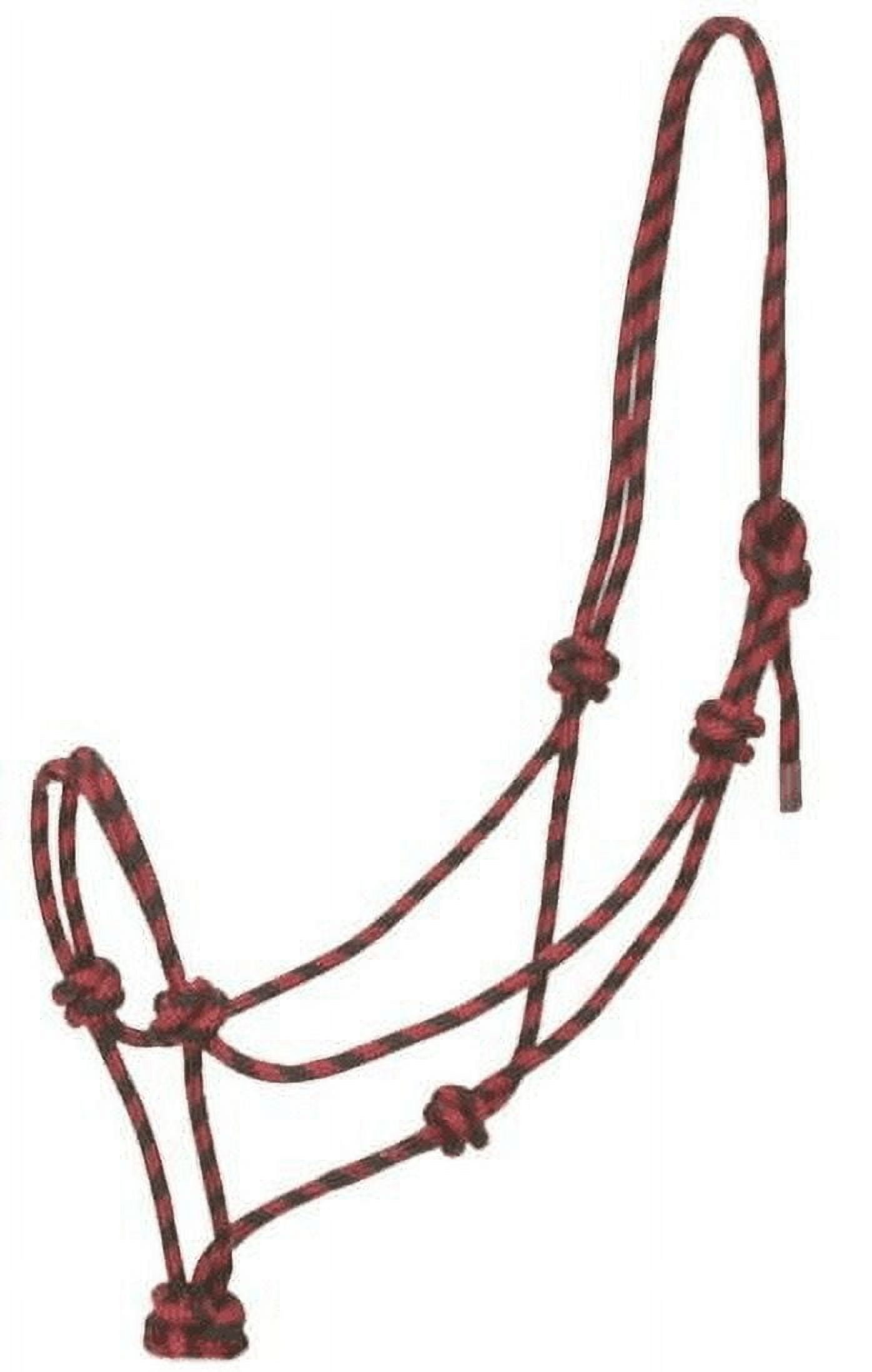 Gatsby Cowboy Rope Halter Horse Beige/Burgundy - Walmart.com