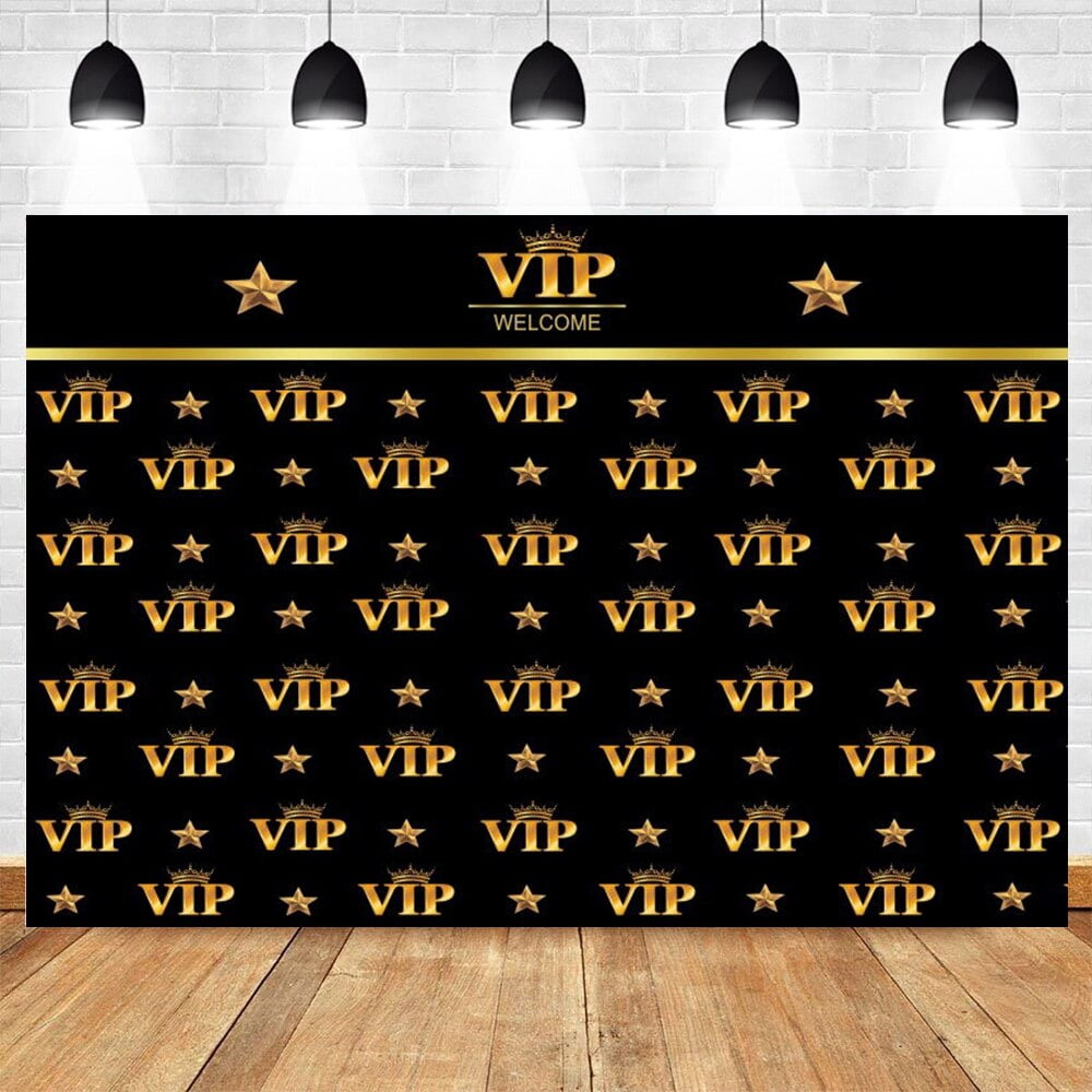 Gatsby Theme VIP Birthday Party Photography Background Black Golden ...
