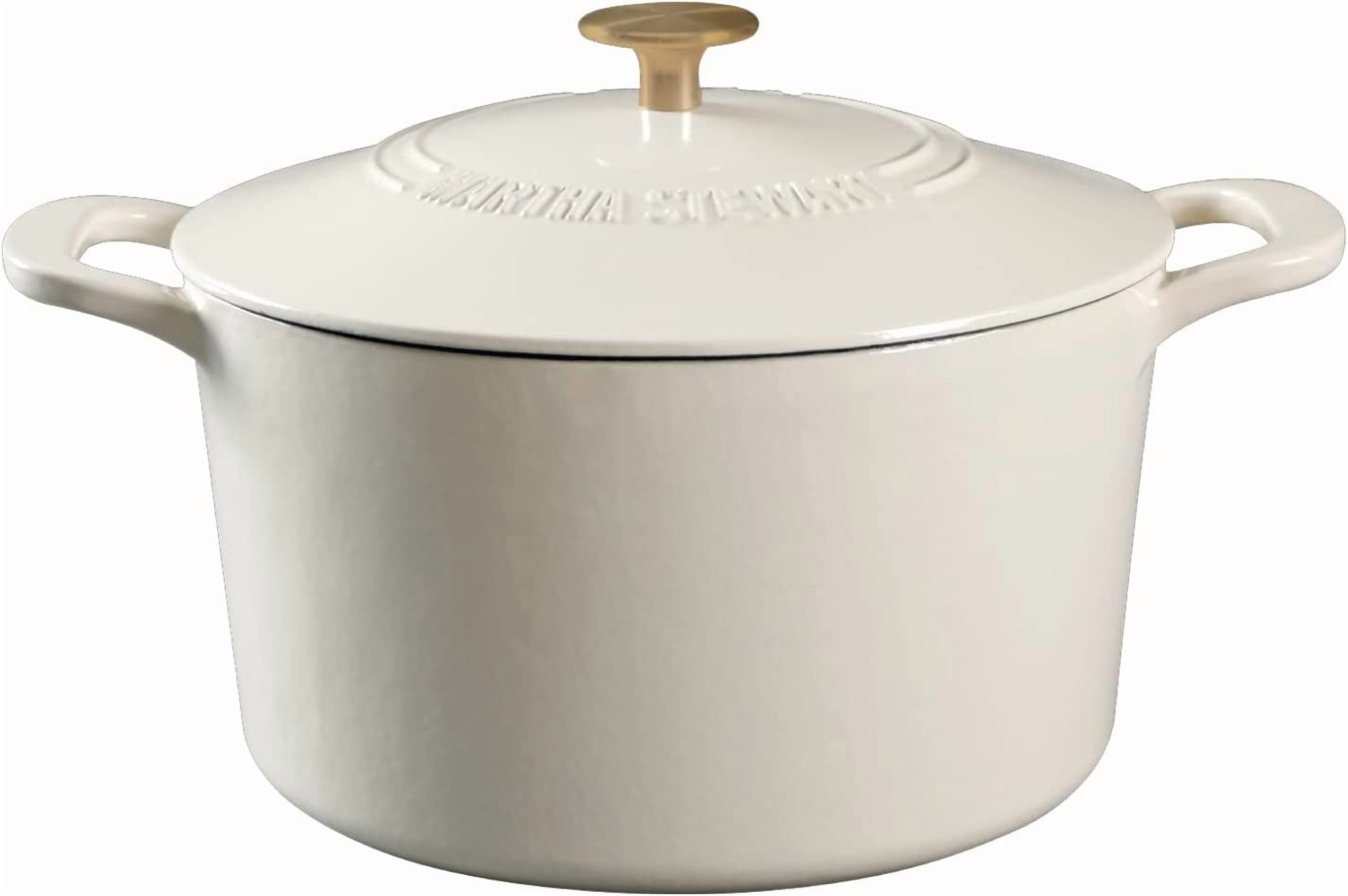 Gatwick 7-Quart Enamel Cast Iron Dutch Oven – Martha Blue – Heavy-Duty ...