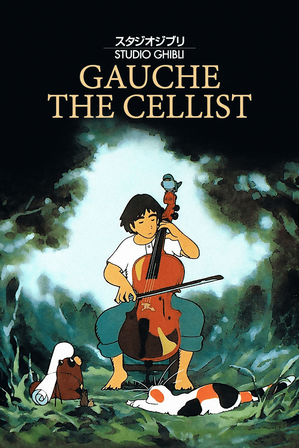 Gauche the Cellist 1982 Poster 24x36 - Studio Ghibli Animated Drama ...
