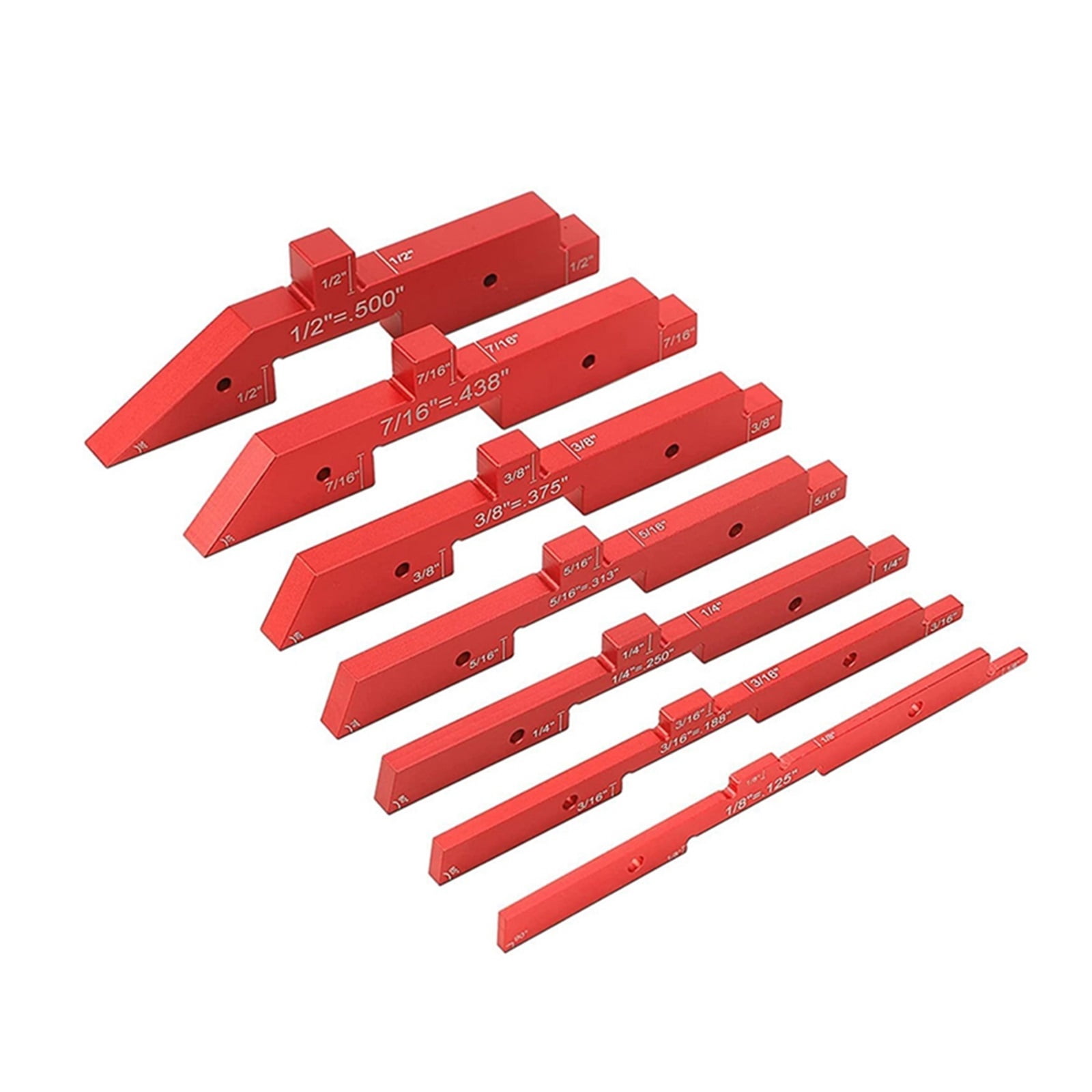 Gauge Block, 7Pcs Aluminum Precision Setup Blocks, Height Gauge Set For ...