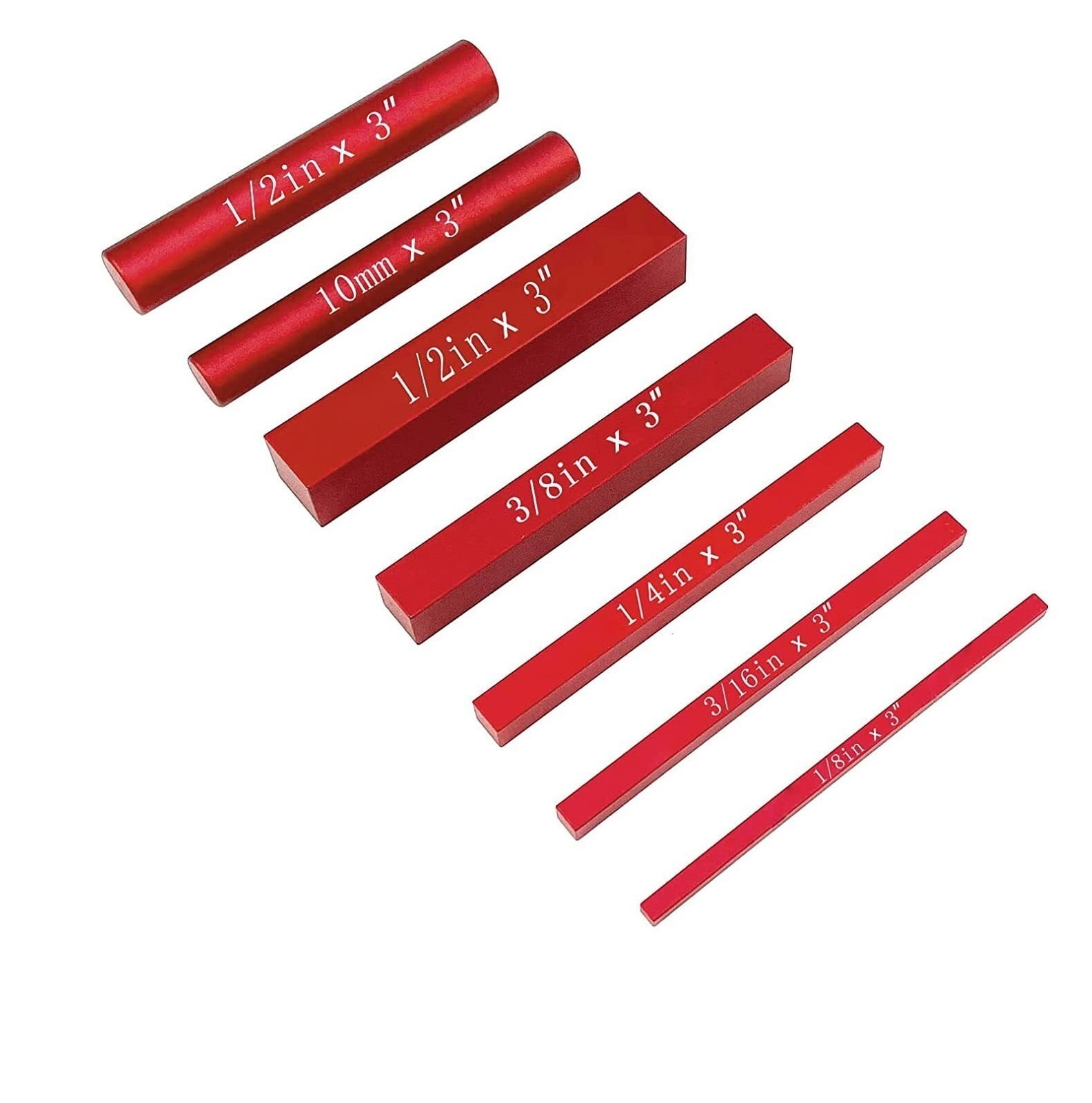 Gauge Block, 7Pcs Setup Blocks Height Gauge Set, Precision Aluminum ...