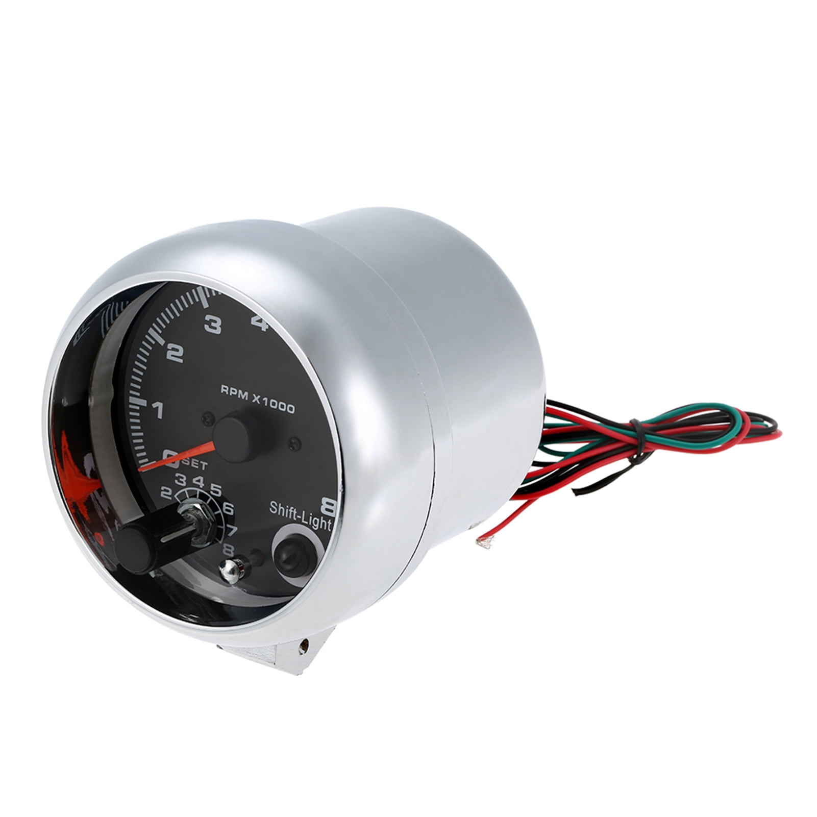 Gauge,Car Universal Inter 7 Led Colors Silver 3.75 Inches Inter Colors ...